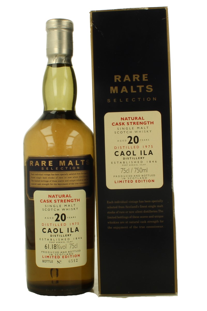 Caol Ila Islay Scotch Whisky 20 Years Old 1975 70cl 61.18% OB-Rare ...