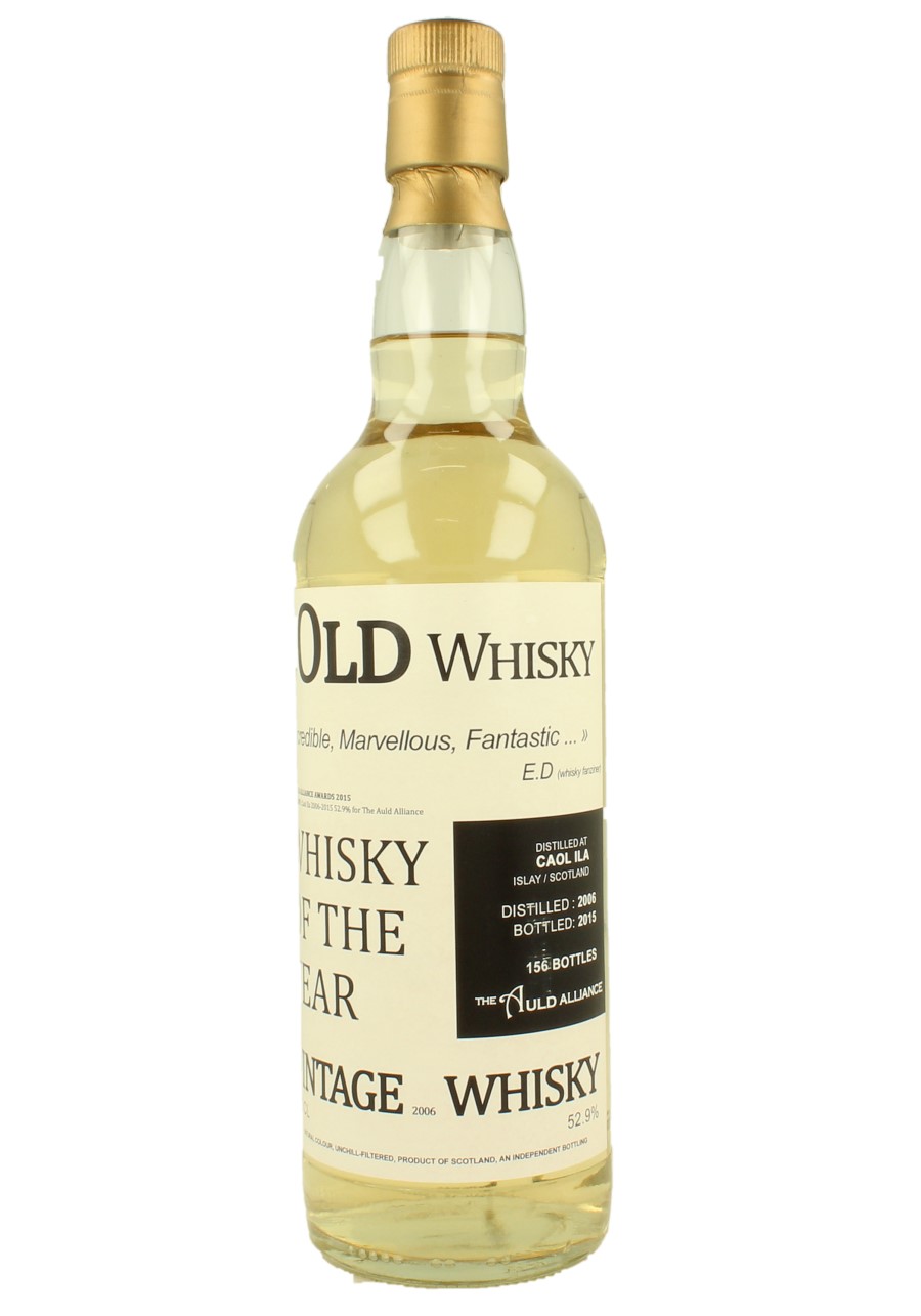 Caol Ila Islay Scotch Whisky 2006 2015 70 CL 52.9 % THE AULD ALLIANCE ...