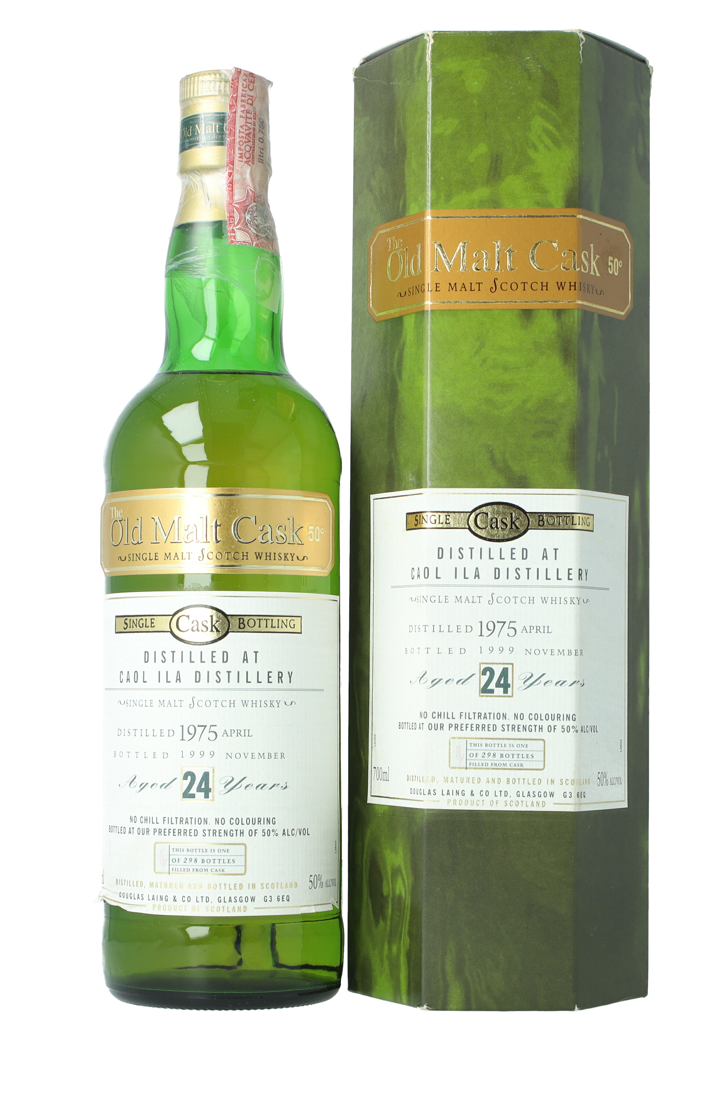 Caol Ila Islay Scotch Whisky 24 Year Old 1975 1990 70cl 50% Douglas ...