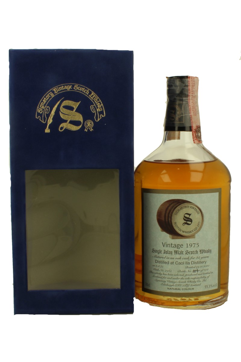 Caol Ila Islay Scotch Whisky 25 Years Old 1975 2000 75cl 55.3% ...