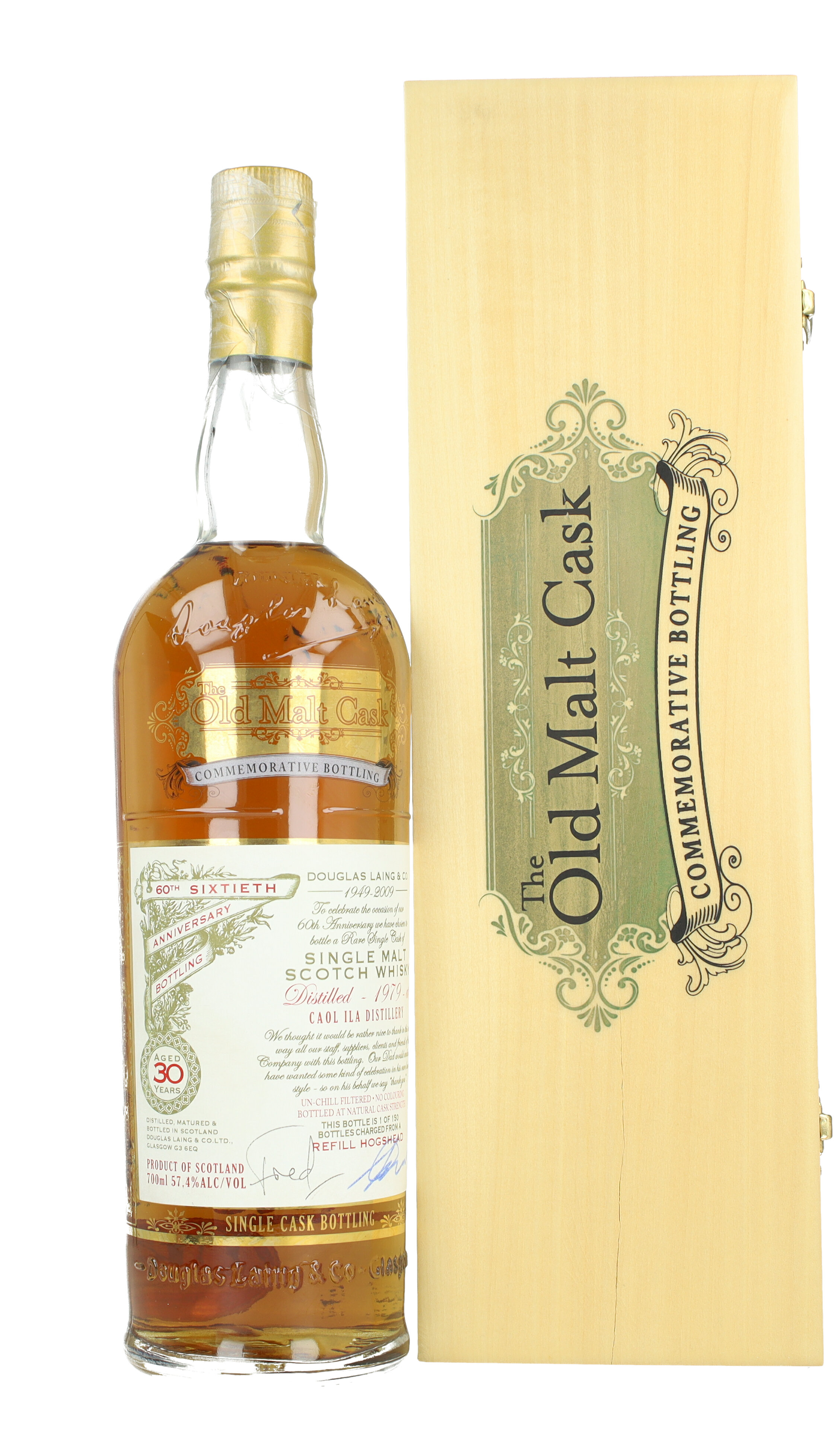 Caol Ila Islay Scotch Whisky 30 Year Old 1979 70cl 57.4% Douglas Laing ...