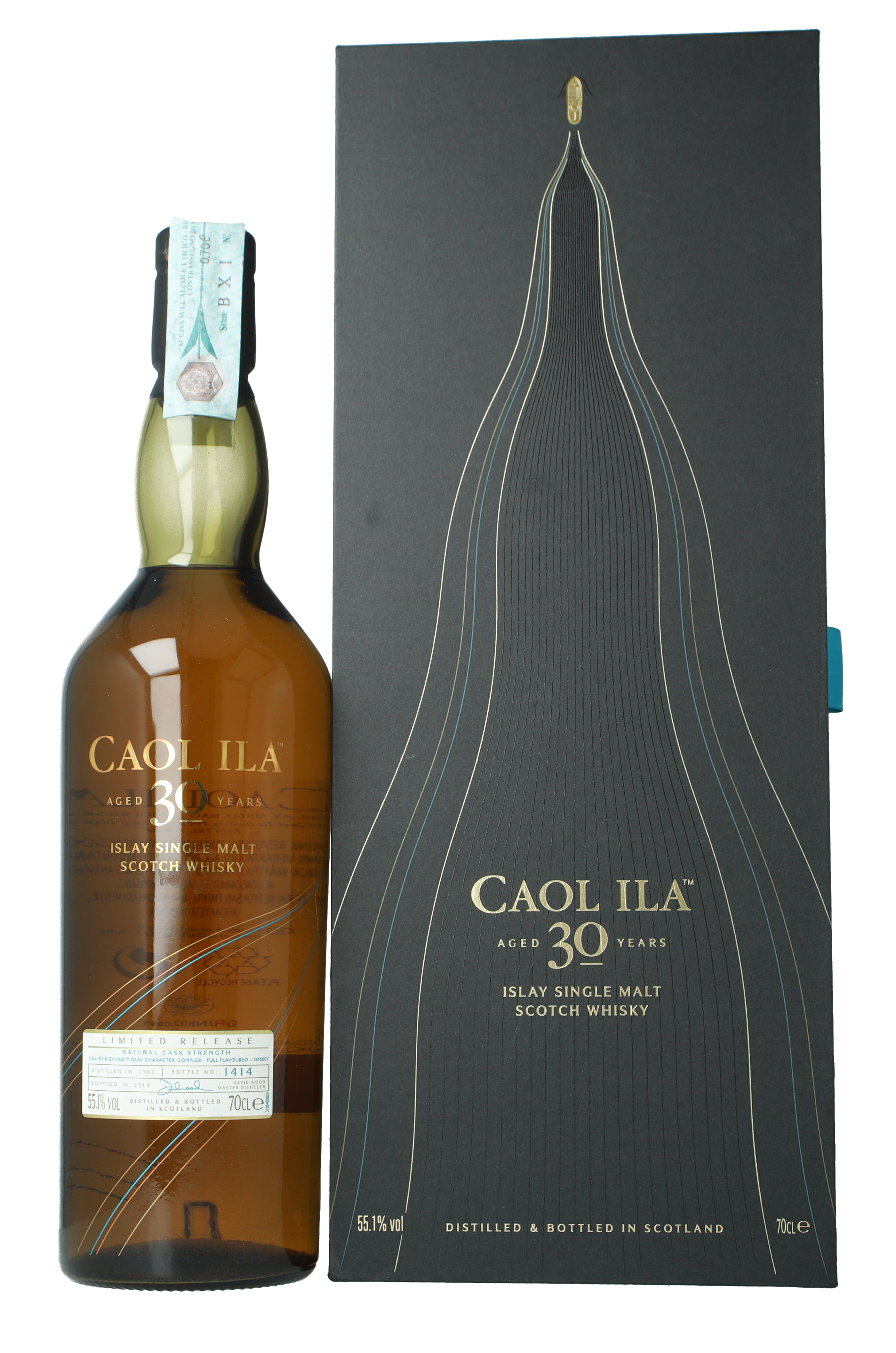 Caol Ila Islay Scotch Whisky 30 Year Old Bot.2014 70cl 55.1% OB ...