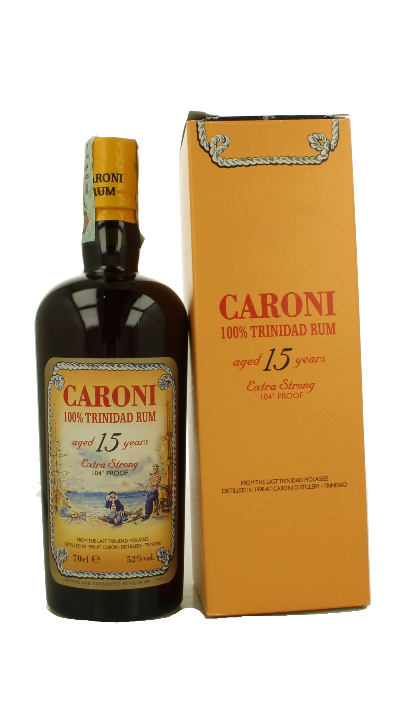 CARONI RUM Extra Strong 15 Year Old 1998 70cl 52% Velier - Products ...