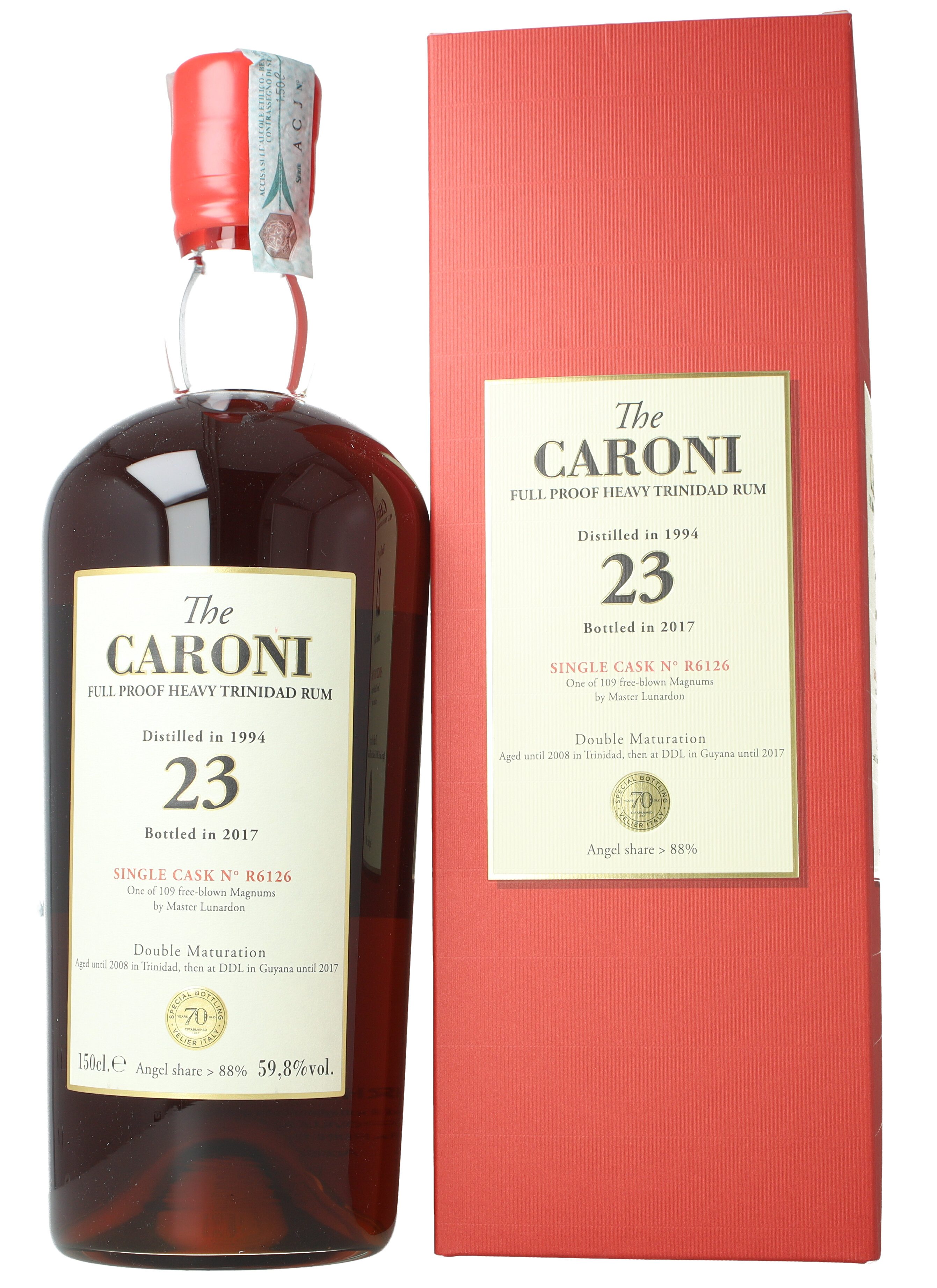 Caroni Trinidad Rum 23 Year Old 1994 2017 150cl 59.8% Velier -single ...
