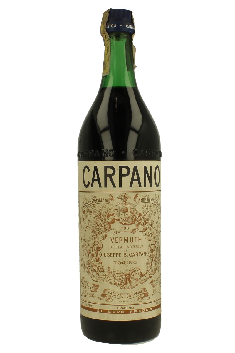 CARPANO Vermouth Bot 60/70's 100cl 16.5% - Products - Whisky Antique ...