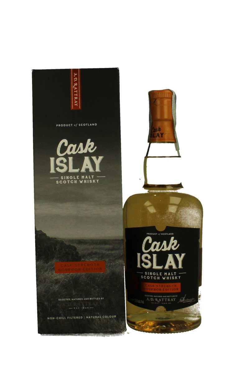 CASK ISLAY Single Malt 70cl A.D Rattray 58.6 % Cask Strength- Bourbon ...