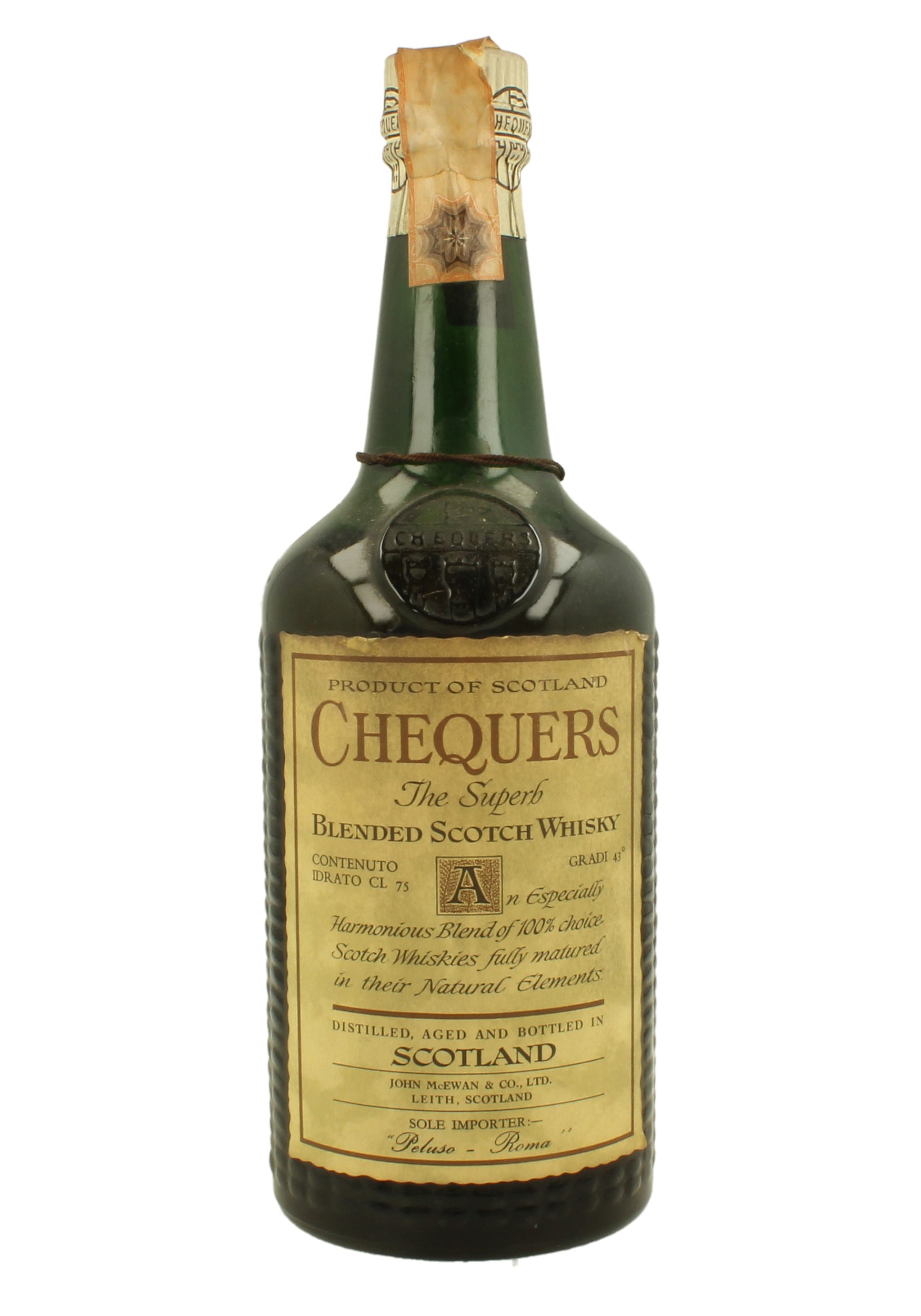 CHEQUERS Bot.60/70's 75cl 43% John McEwan - Blended - Products - Whisky ...