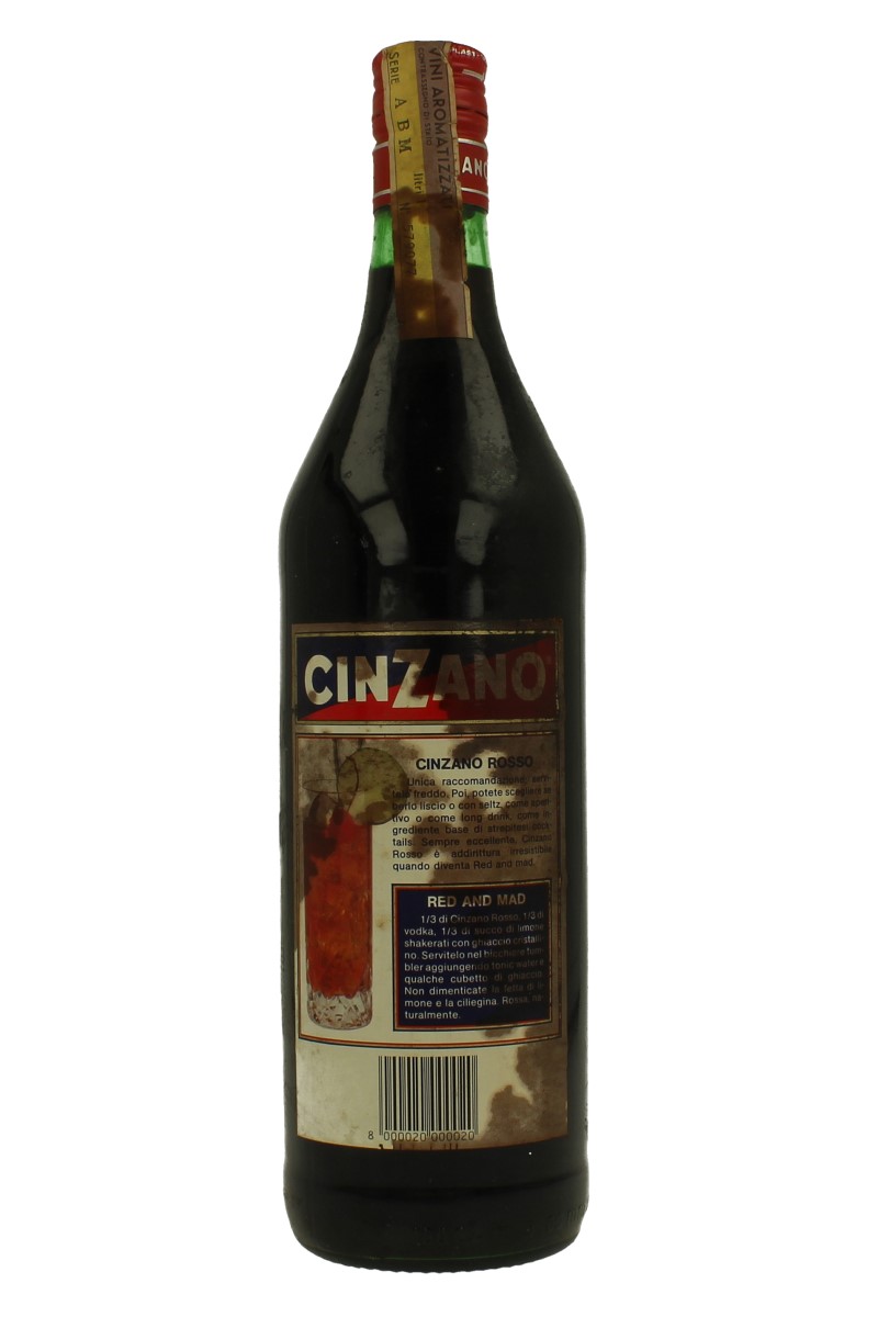 Cinzano Vermouth Rosso Bot. in the 60'S /70's 100cl 16.5% - Products ...