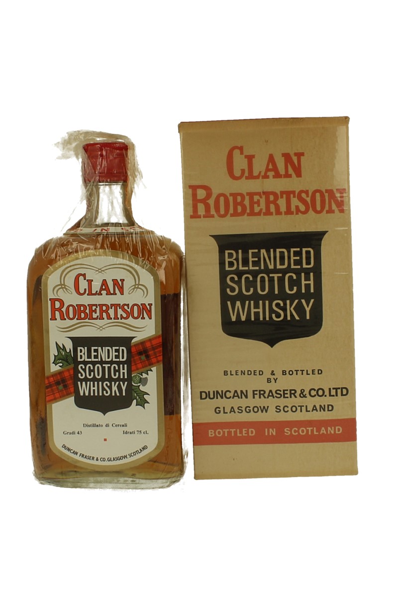 Clan Robertson Blended Scotch Whisky - Bot.70's 75cl 43% Duncan Fraser ...