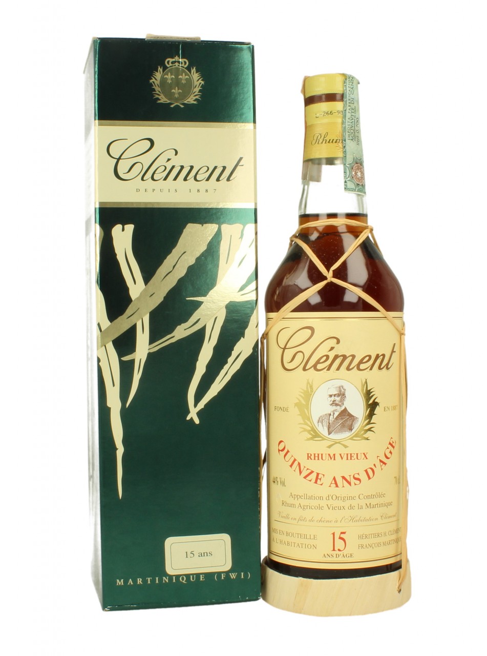 CLEMENT 15yo 70cl 44% - Rhum Vieux Agricole - Products - Whisky Antique ...