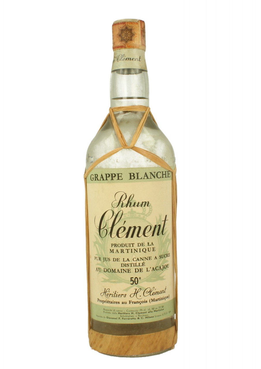 CLEMENT RHUM 75cl 50% - Grappe Blanche - Prodotti - Whisky Antique ...