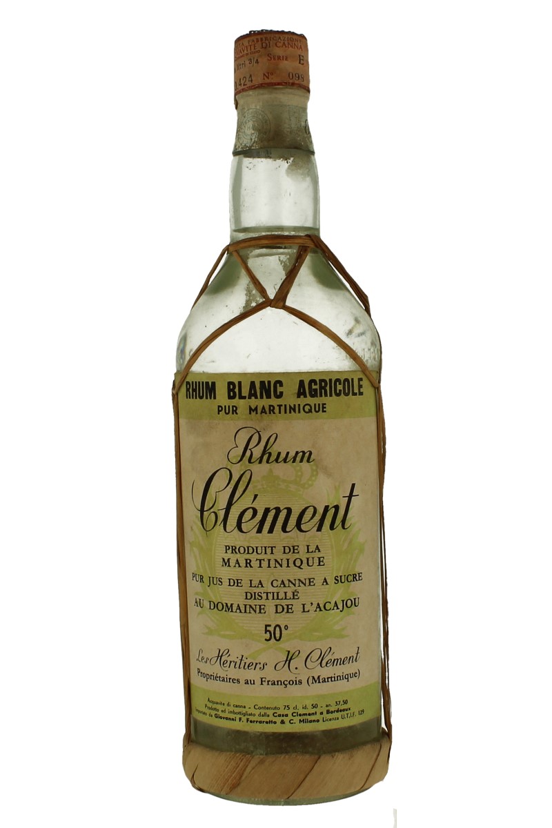 CLEMENT RHUM Blanc BOTTLED IN THE 60'S /70'S 75cl 50% - Products ...