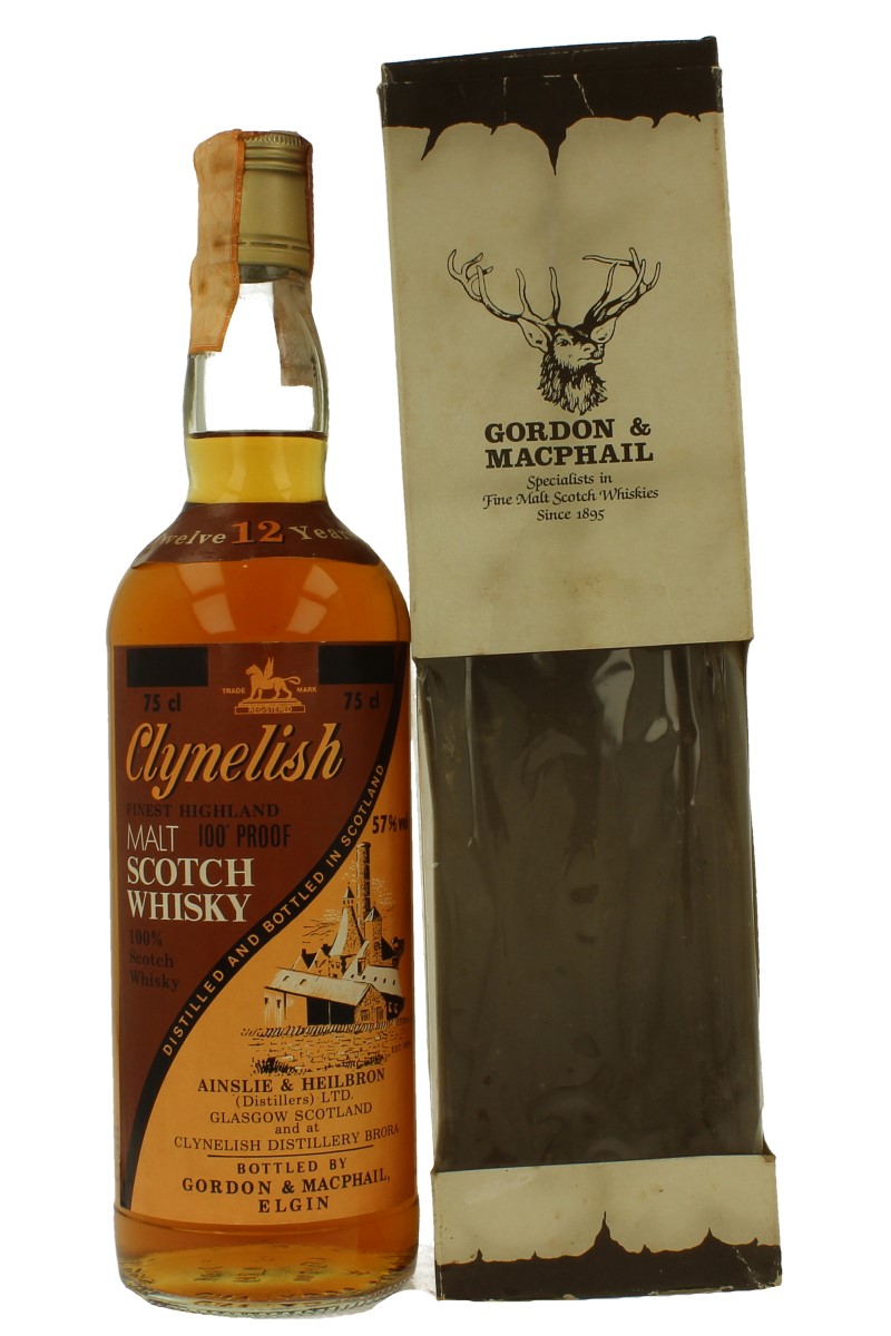 CLYNELISH 12 years old - Bot.70-80's 75cl 57% Gordon MacPhail ...