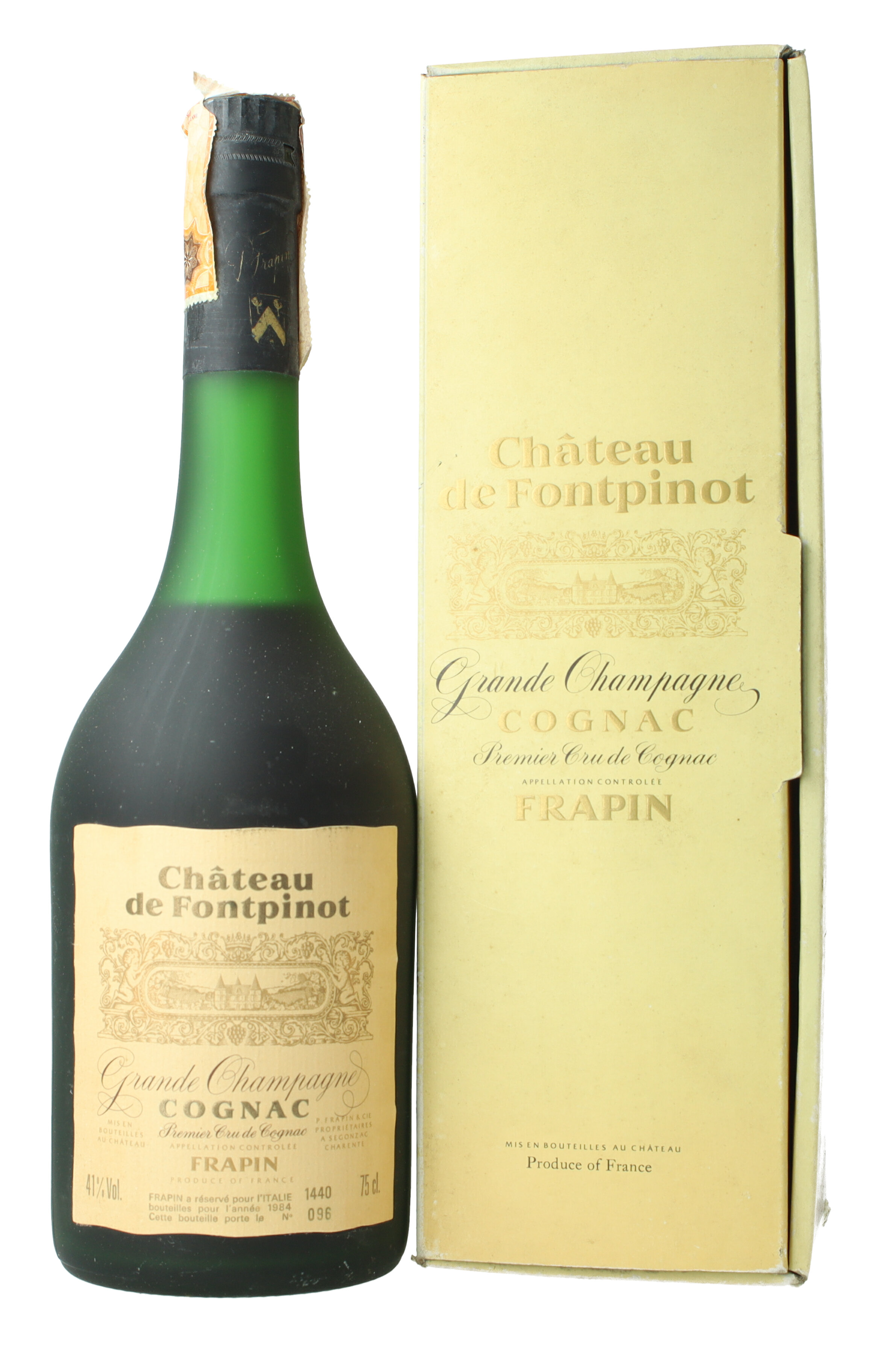 COGNAC FRAPIN 1984 75cl 41% PREMIERE CRU GRANDE CHAMPAGNE - Chateau de ...