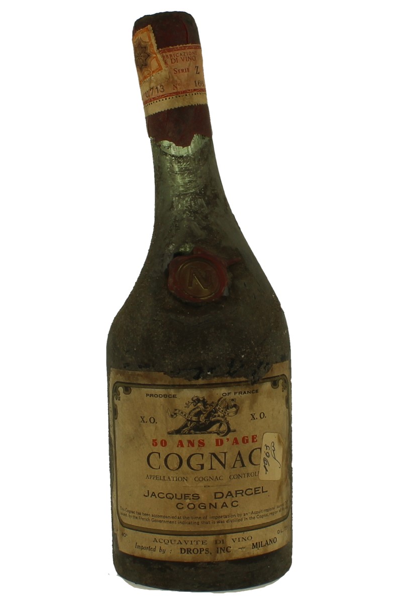 COGNAC Jacques Darcel 50 Years Old Distilled around 1910 bottled 1963 ...