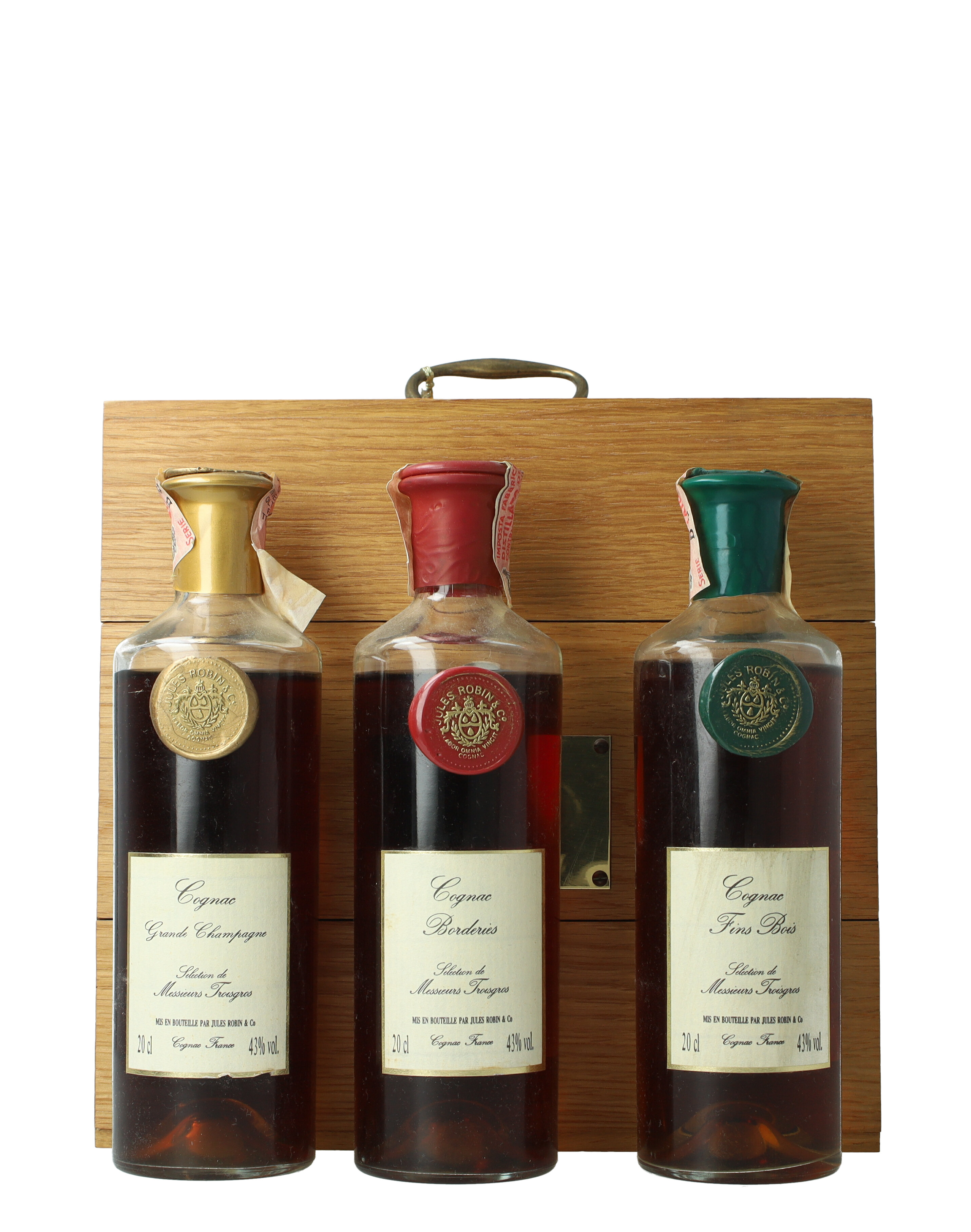 COGNAC JULES ROBIN 6x20cl 43% Gift wood box - Products - Whisky Antique ...