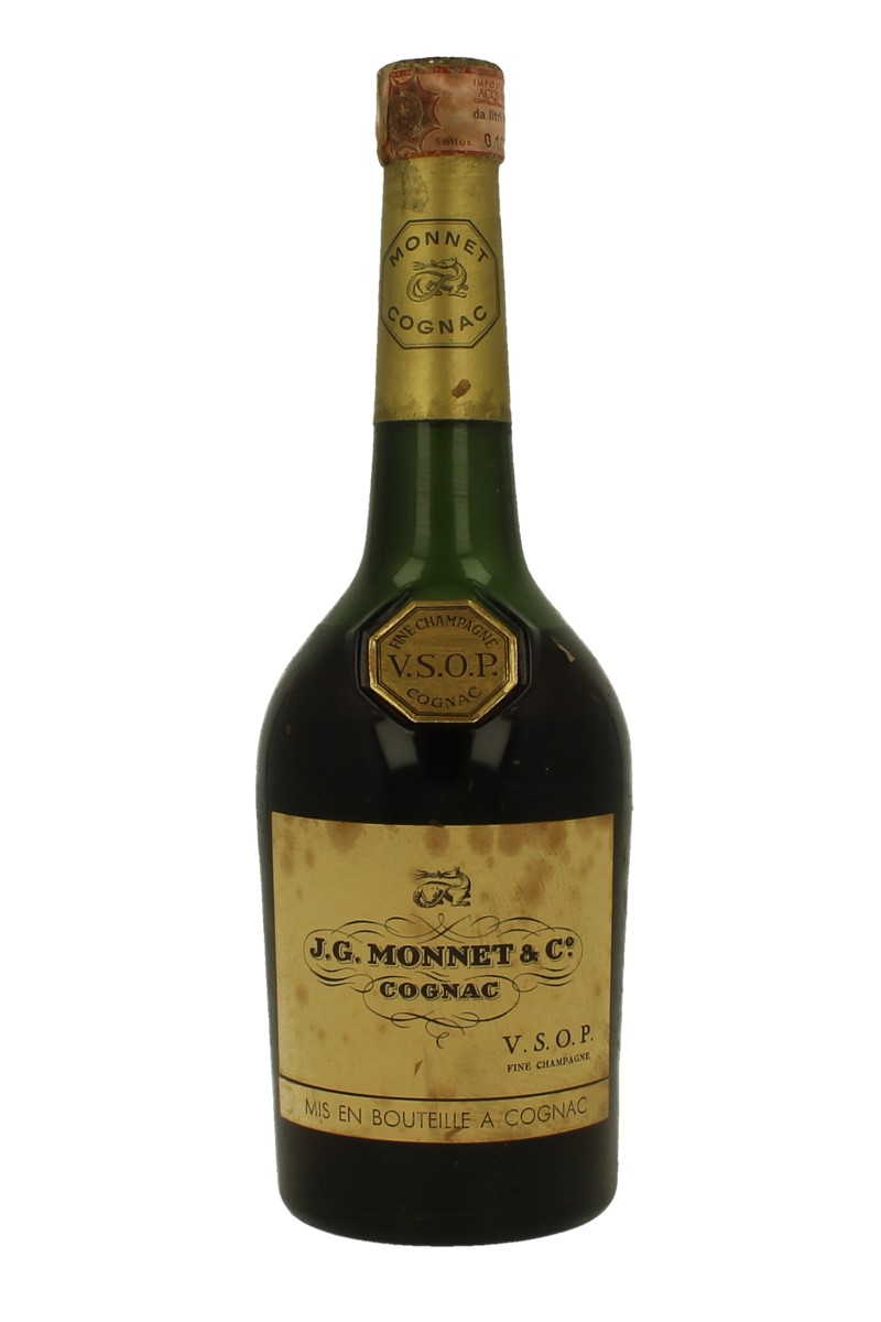 COGNAC MONNET Bot. in the 60'S /70's 75cl 40% VSOP FINE CHAMPAGNE ...