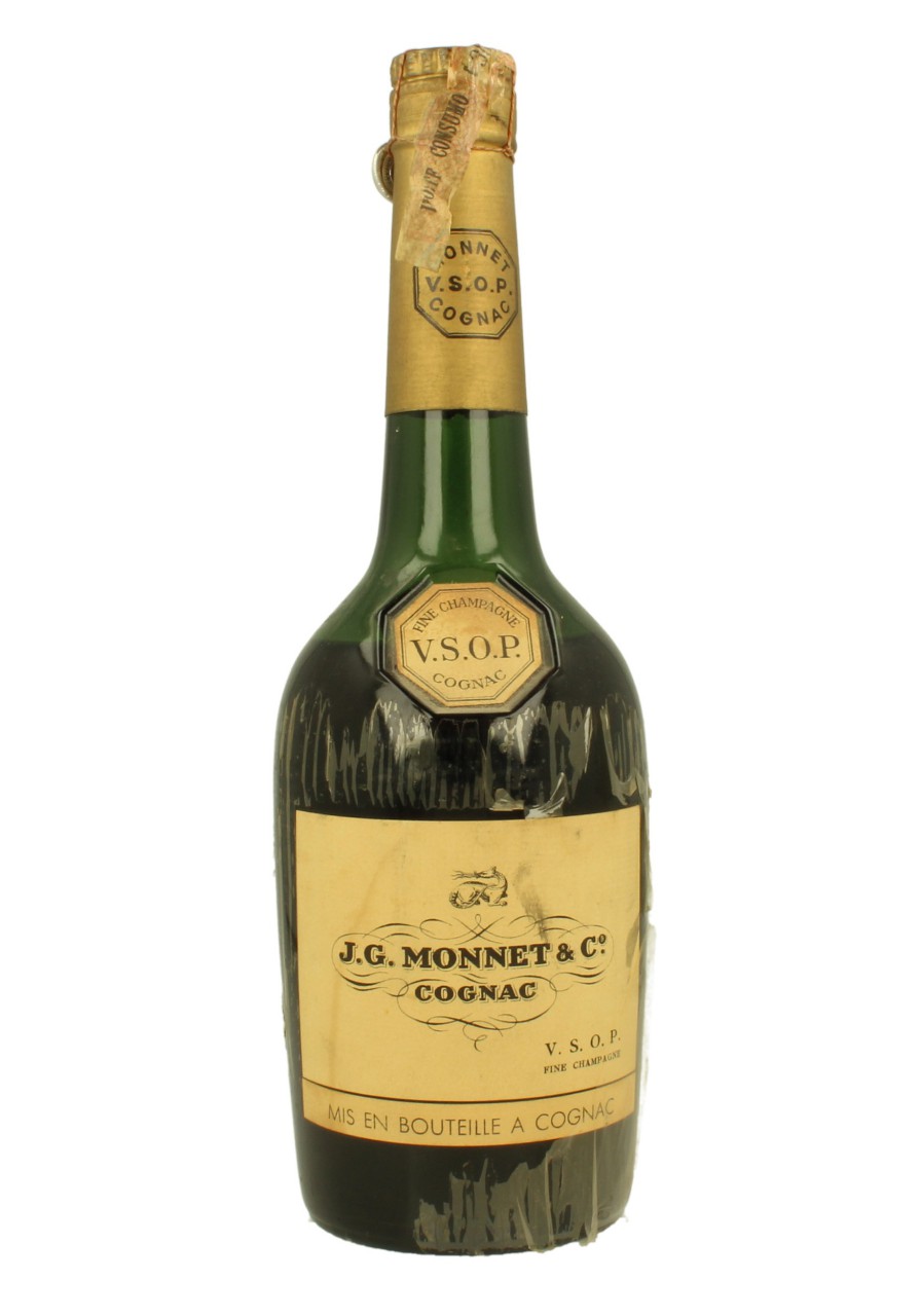 COGNAC MONNET VSOP FINE CHAMPAGNE 75CL 40% BOTTLED IN THE 50'S-60'S ...
