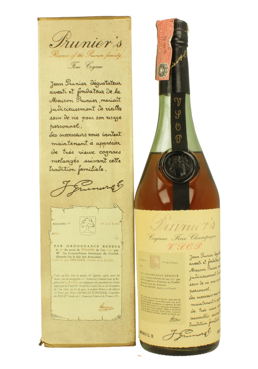 COGNAC PRUNIER'S VSOP 75CL 40% - Products - Whisky Antique, Whisky ...