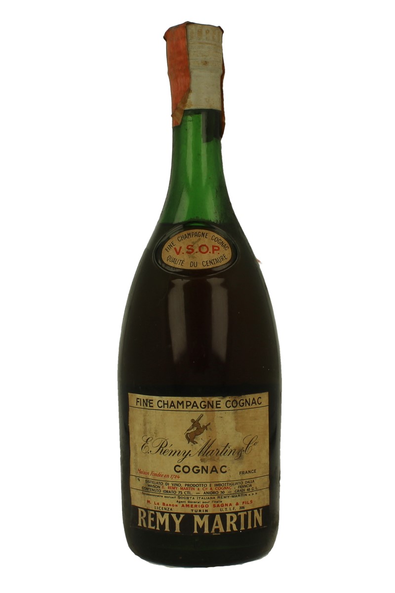 COGNAC REMY MARTIN BOTTLED IN THE 60'S -70'S 75 CL 40% VSOP OLD WHITE ...