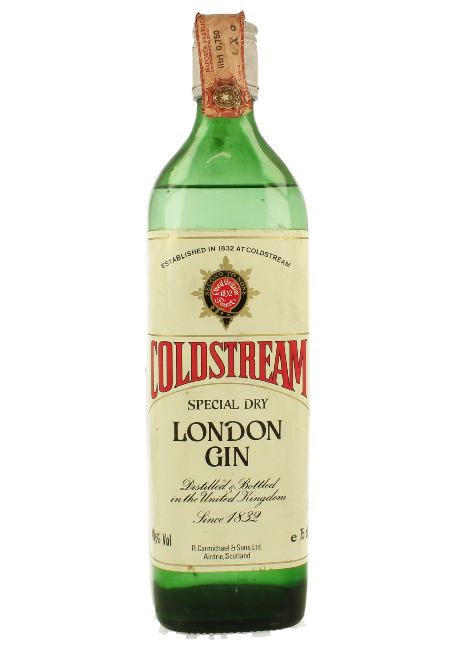 COLDSTREAM Gin Bot.80's 75cl 40% - Products - Whisky Antique, Whisky ...