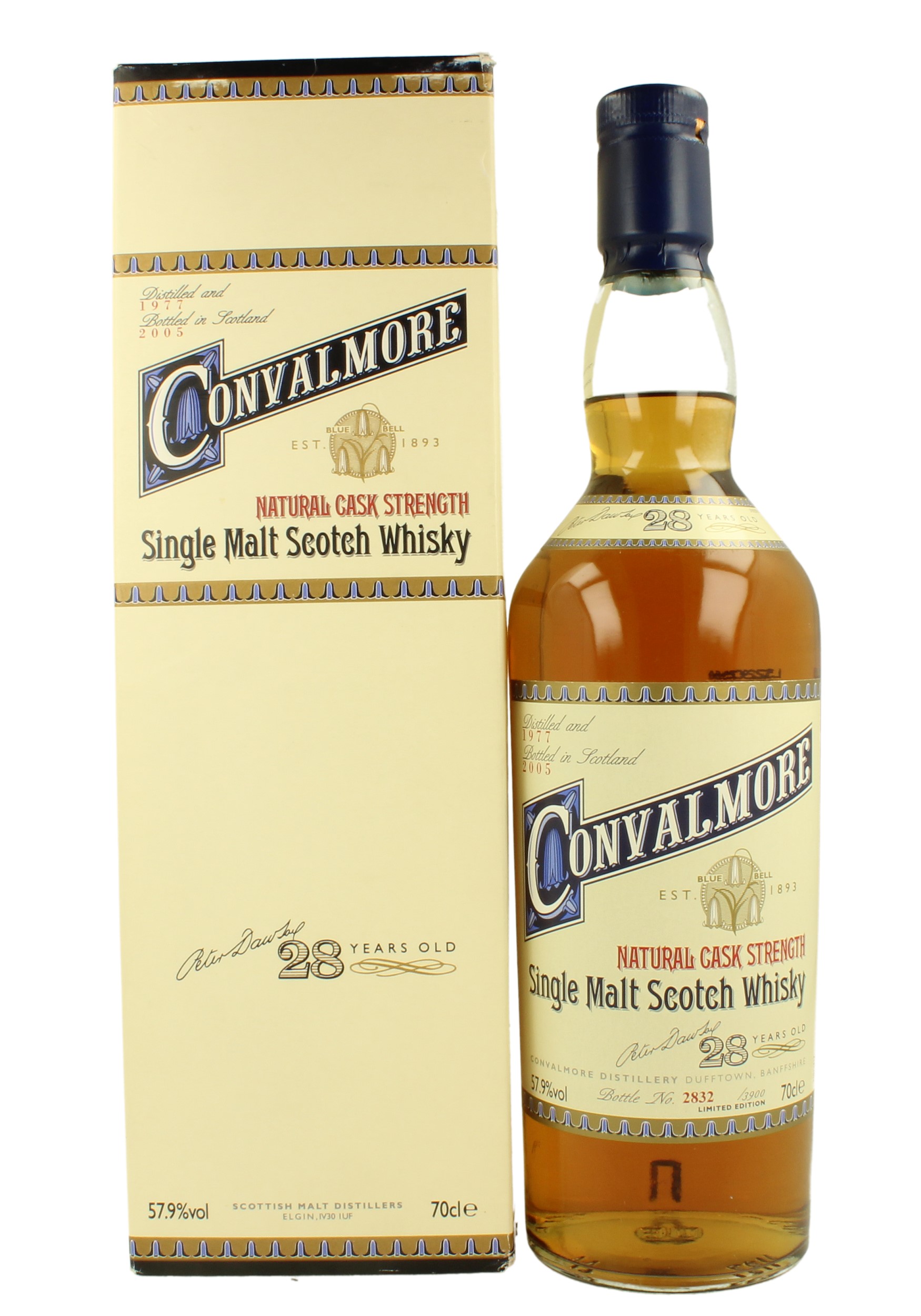 Convalmore Speyside Scotch Whisky 28 year old 1977 2005 70cl 57.9% OB ...