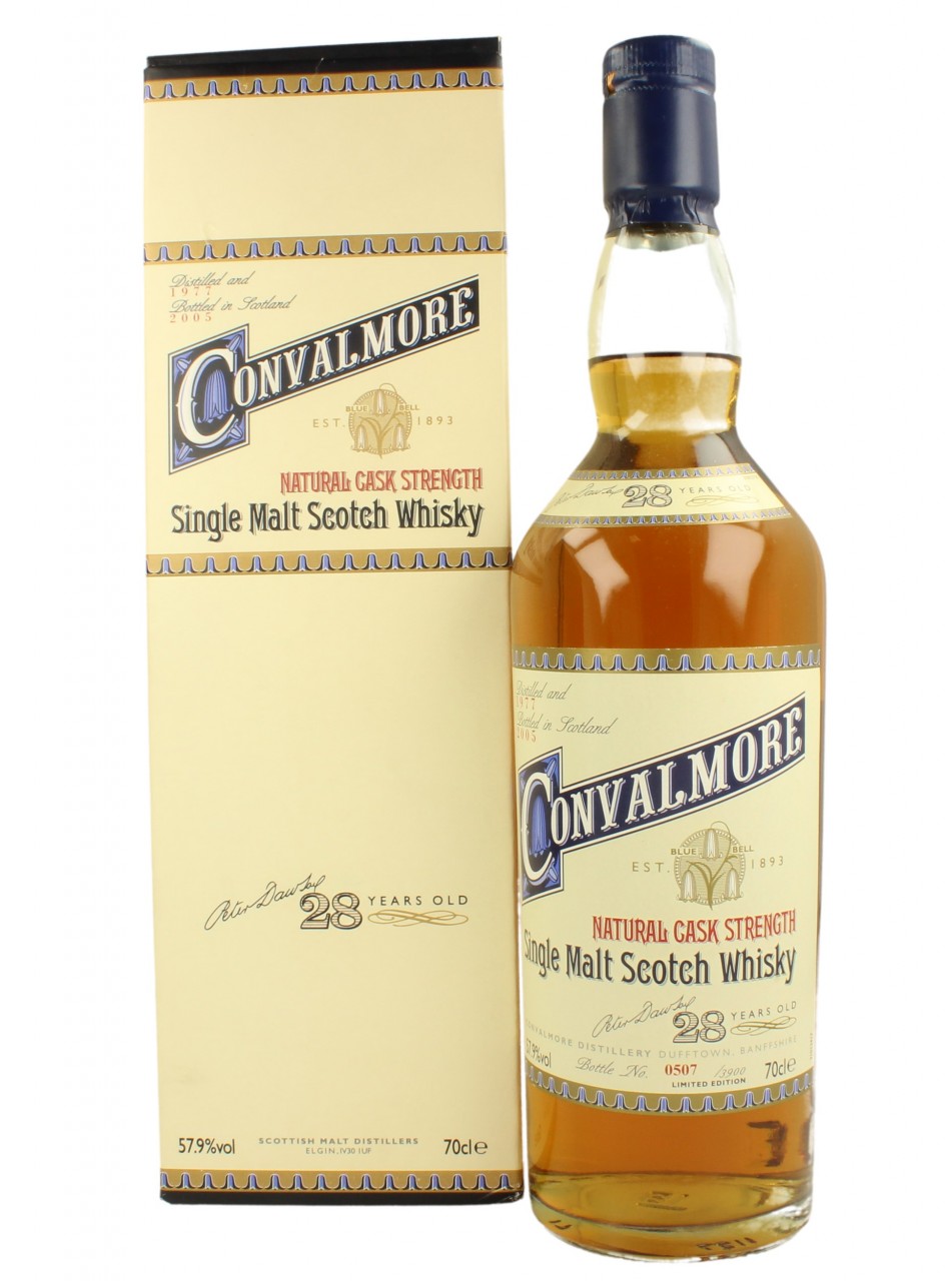 Convalmore Speyside Scotch Whisky 28 year old 1977 2005 70cl 57.9% OB ...