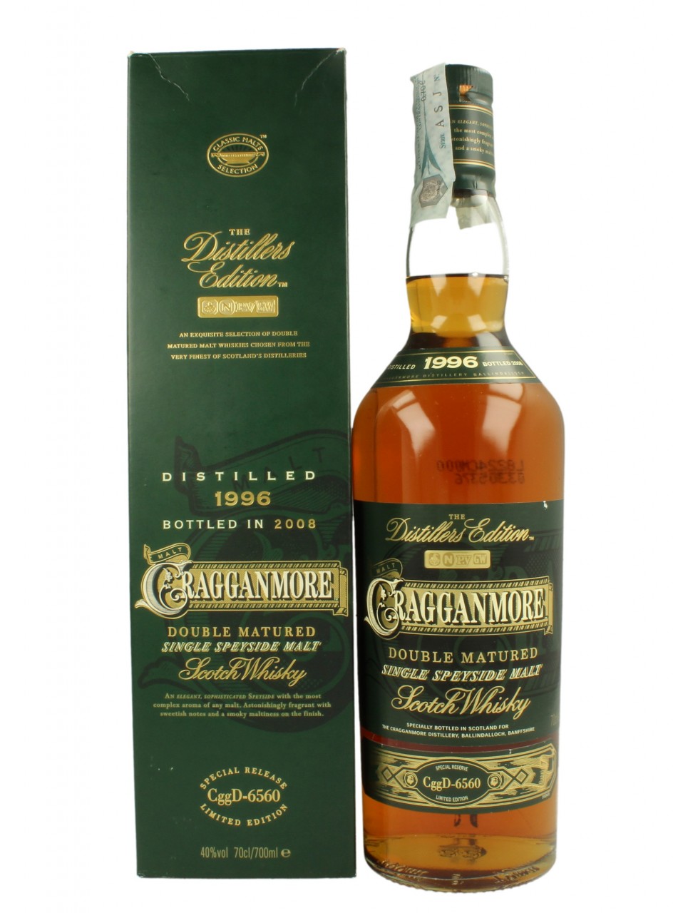 CRAGGANMORE 1996 2008 70cl 40% OB - Distillers Edition - Products ...