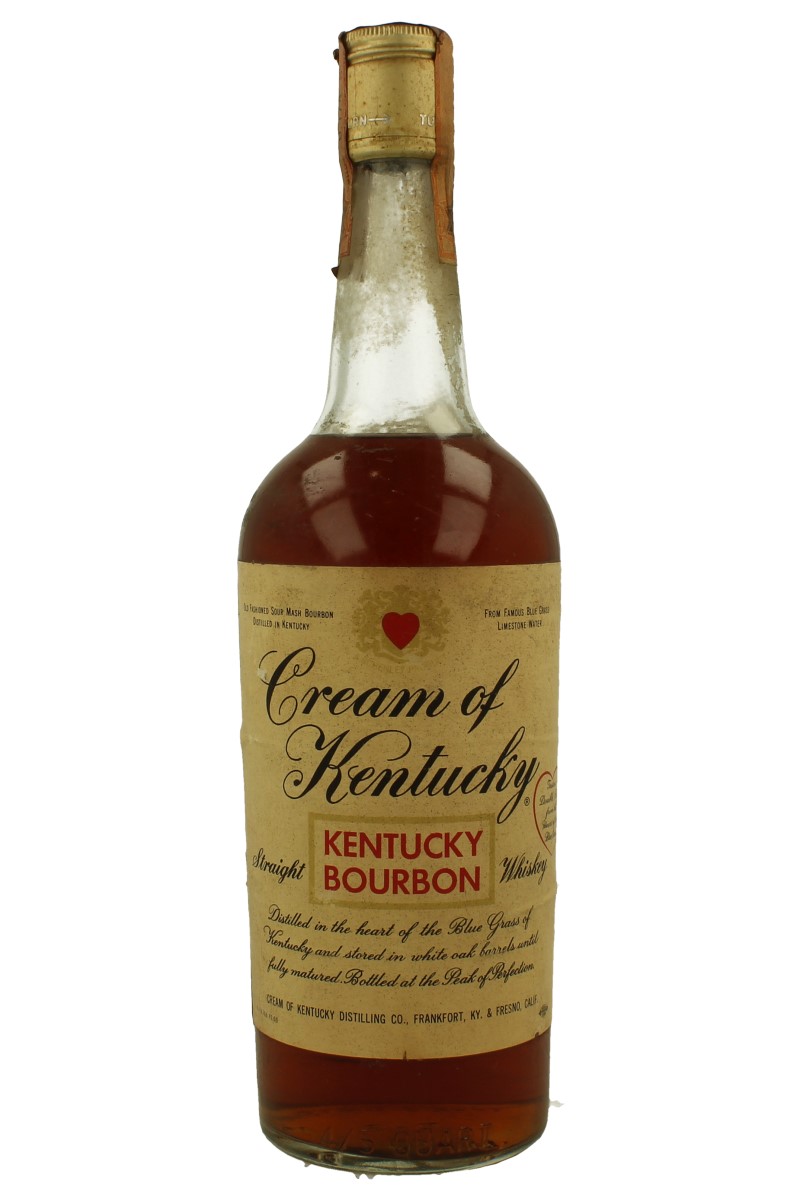 CREAM OF KENTUCKY Straight Bourbon Whiskey bot 60/70's 75cl 40% ...