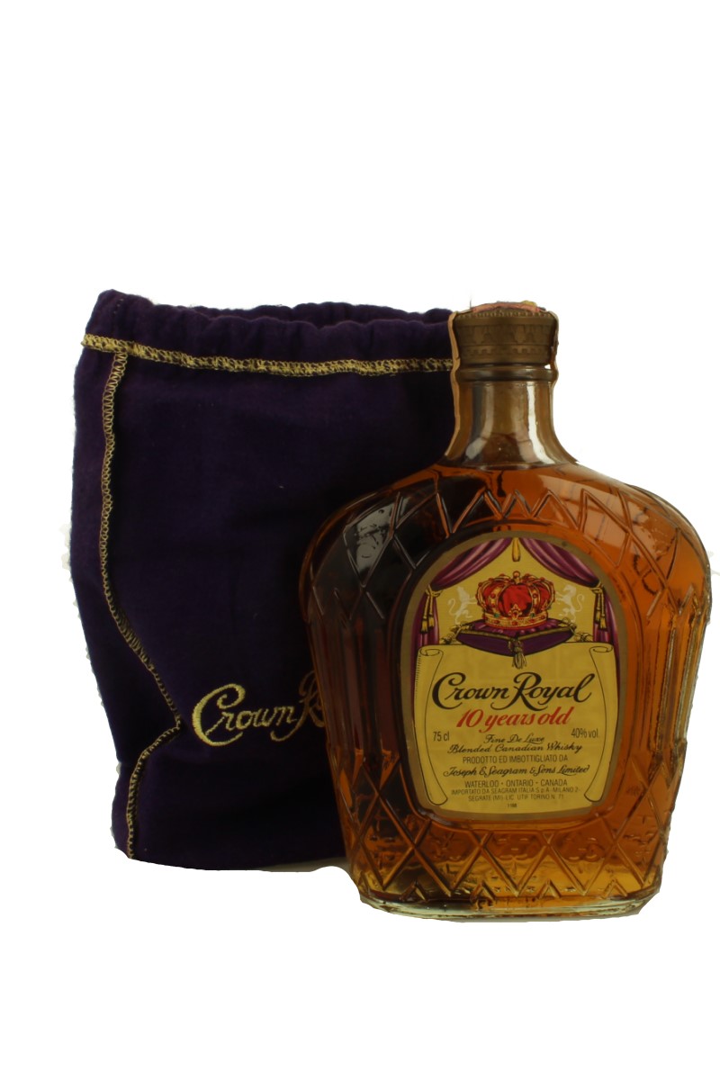 CROWN ROYAL Canadian Whisky 10 Years Old 1975 75cl 40% Seagram ...