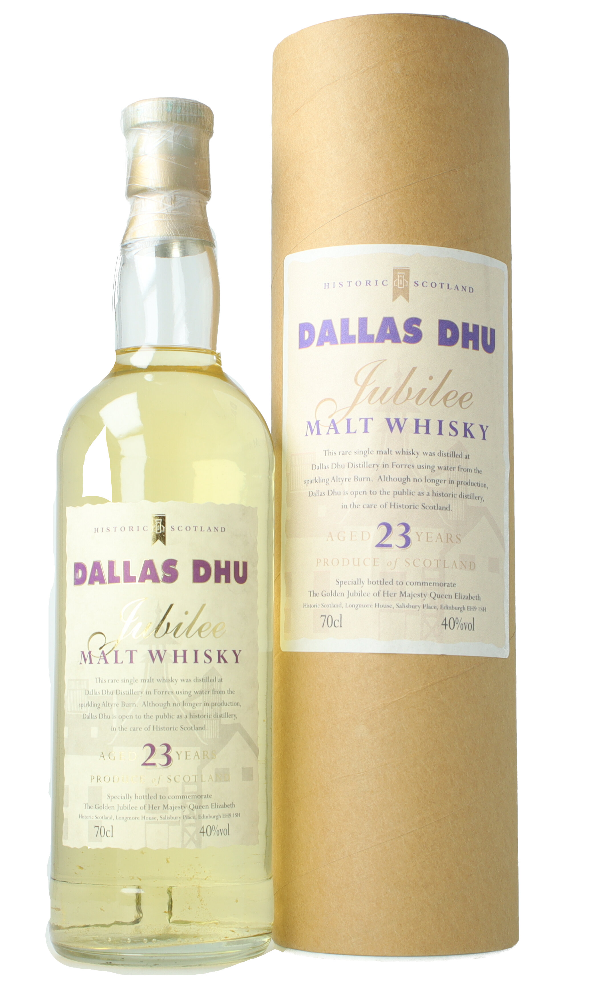 Dallas Dhu Single Speyside Malt Scotch Whisky 23 Year Old 70cl 40% OB ...