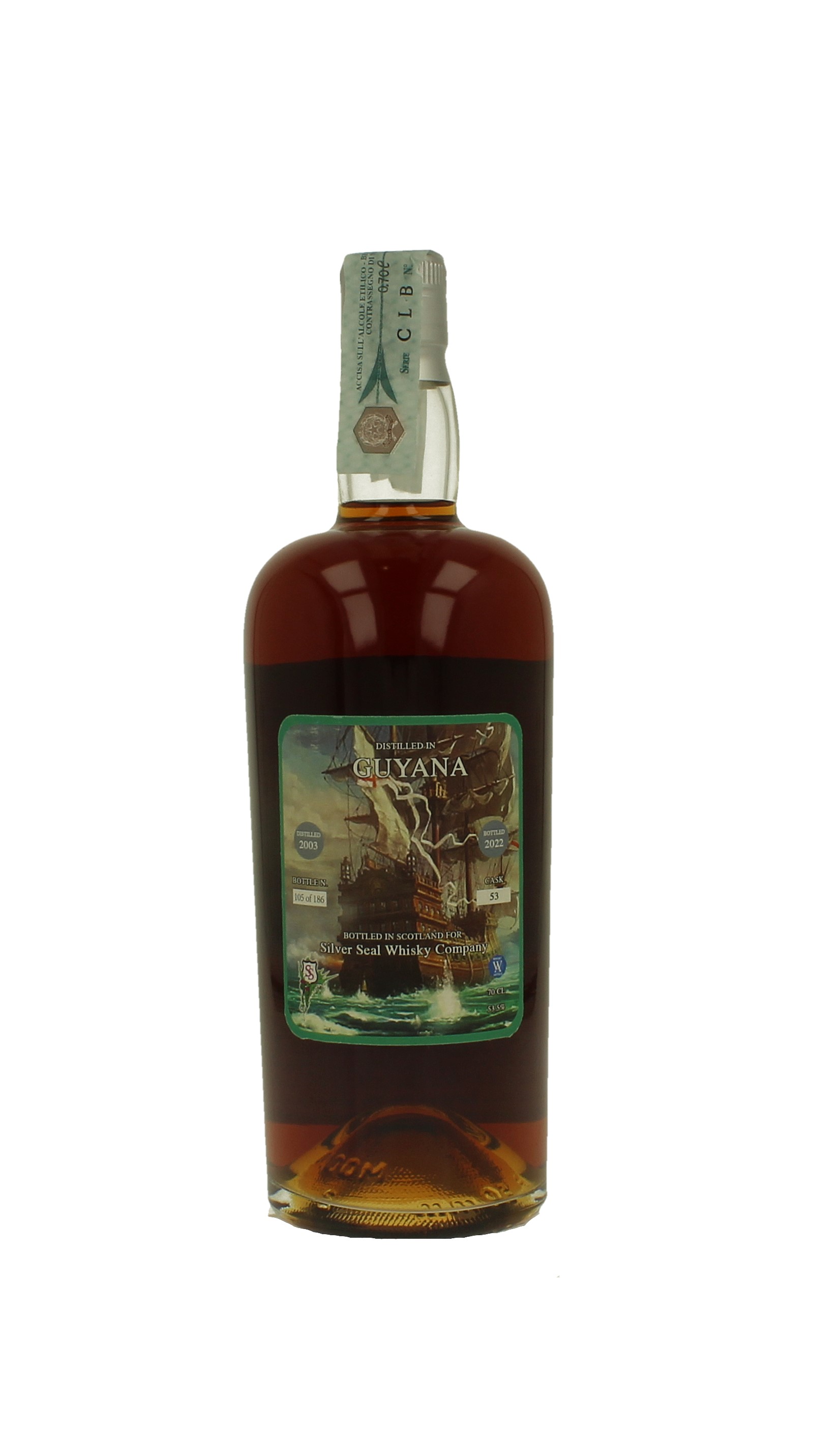 Demerara Diamond Rum 18 Years Old 2003 70cl 53.5% Silver Seal per ...