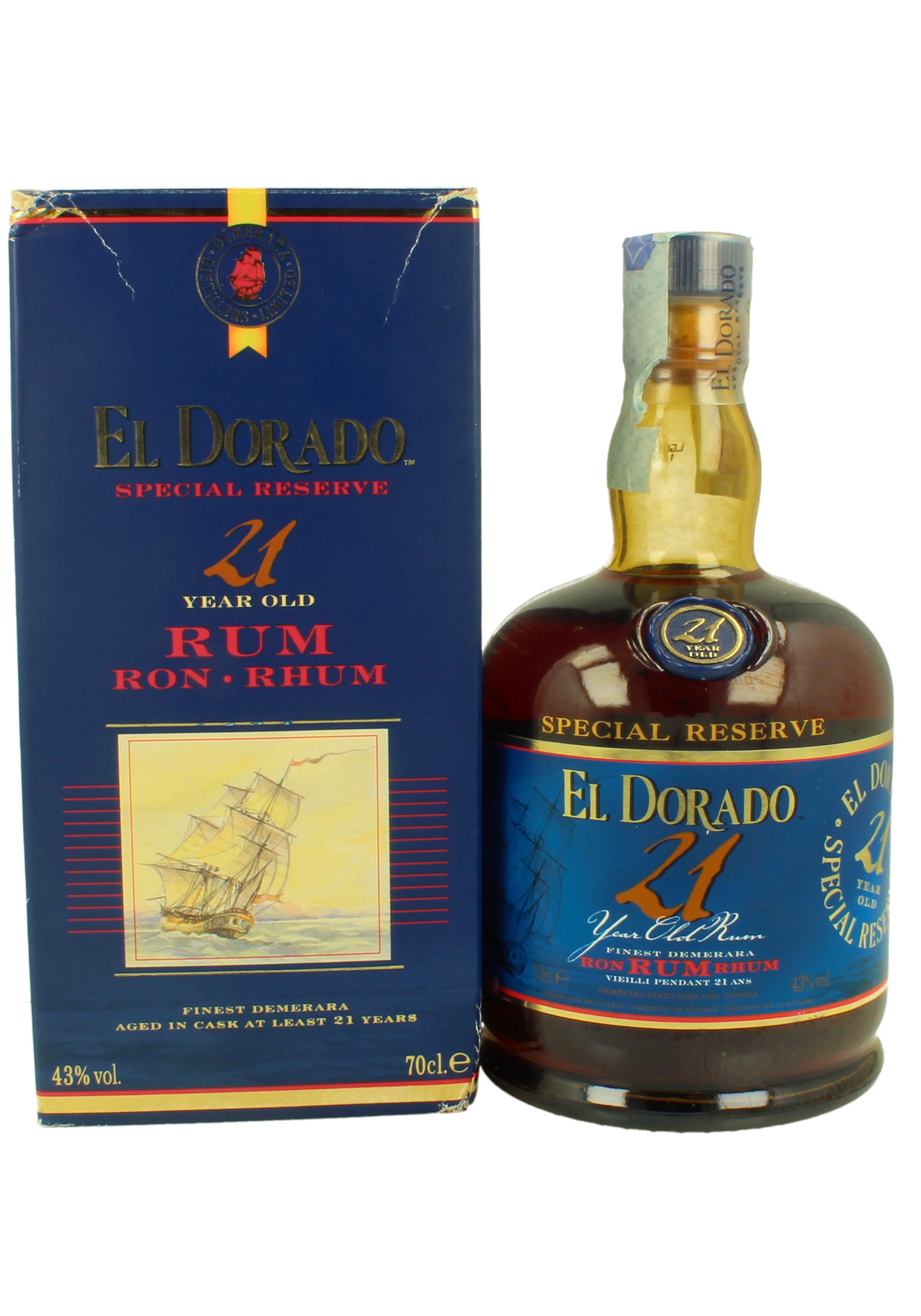 DEMERARA El Dorado 21yo 75cl 43% - Rum - Prodotti - Whisky Antique ...