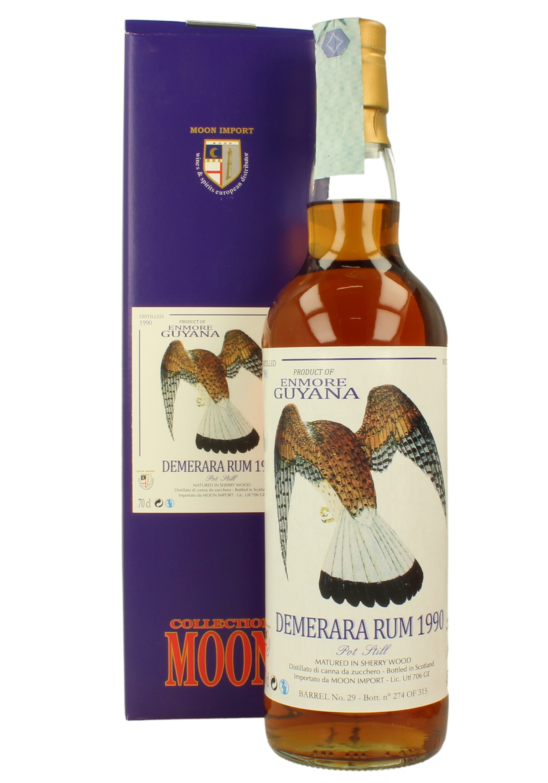 DEMERARA ENMORE 1990 2016 70cl 45% Moon Import - Rum - Products ...