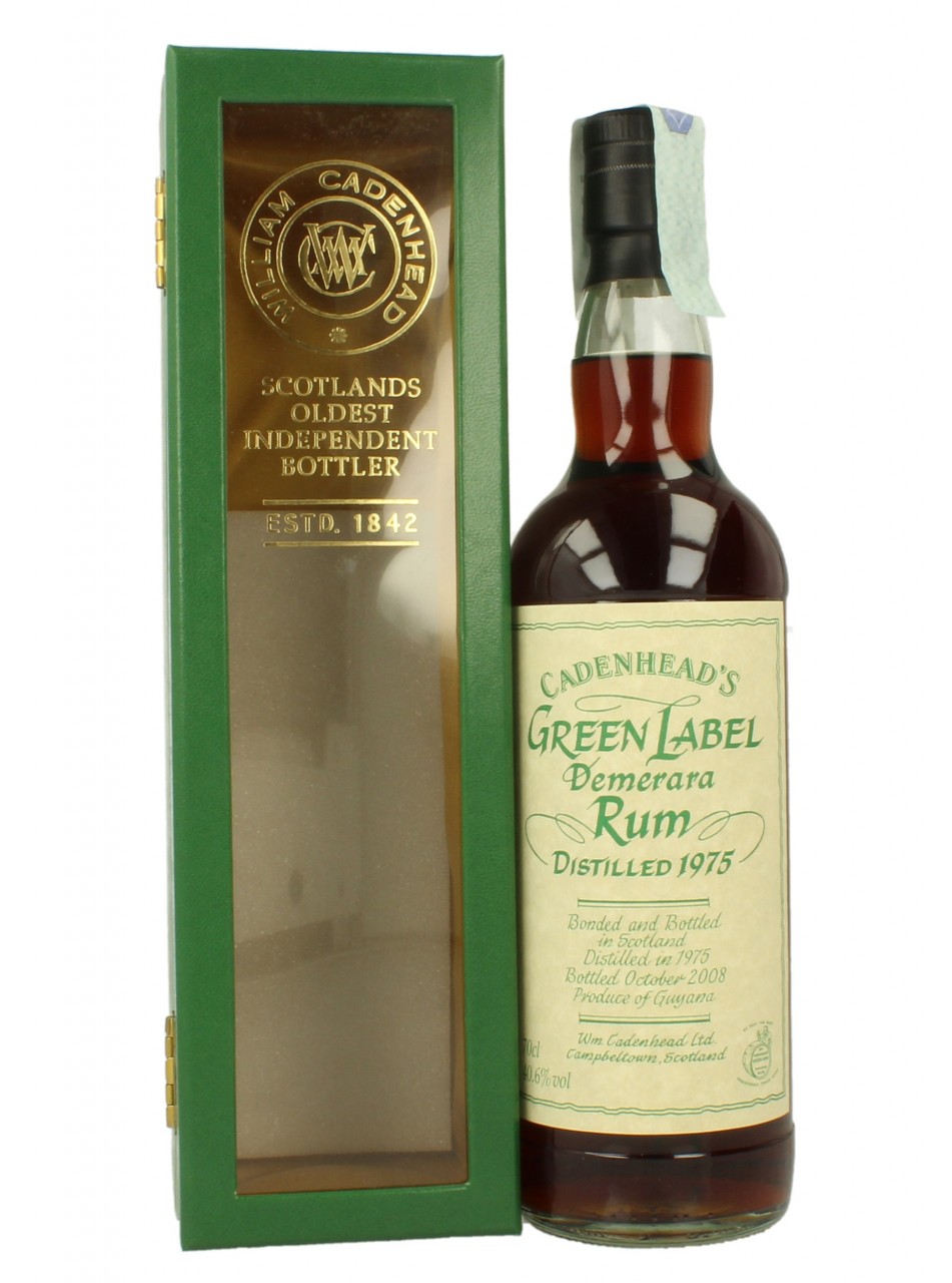 DEMERARA RUM 33 Years Old 1975 2008 70cl 40.6% Cadenhead's - Products ...