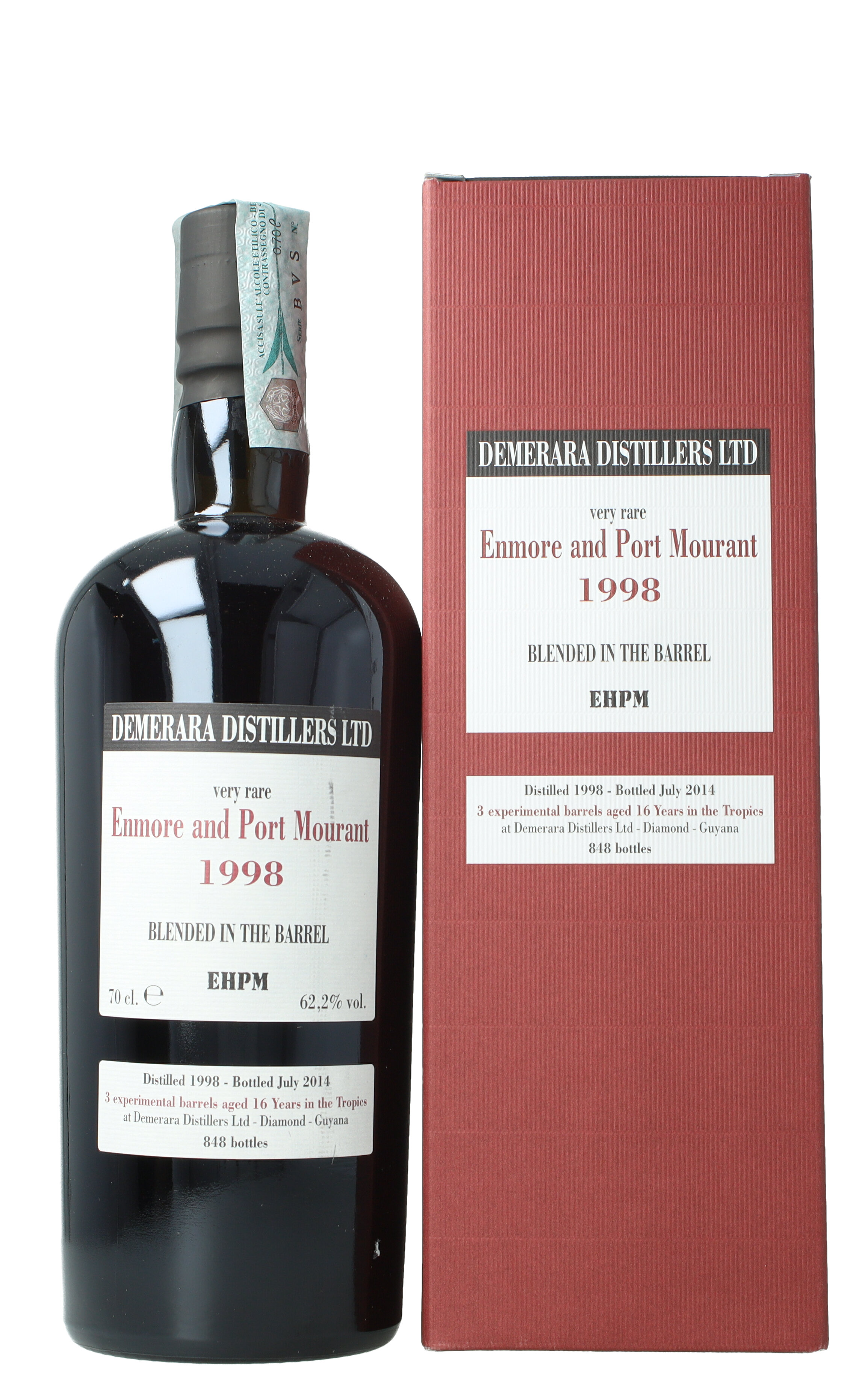 Demerara Rum Enmore & Port Mourant Distillery 16 year old 1998 2014 ...