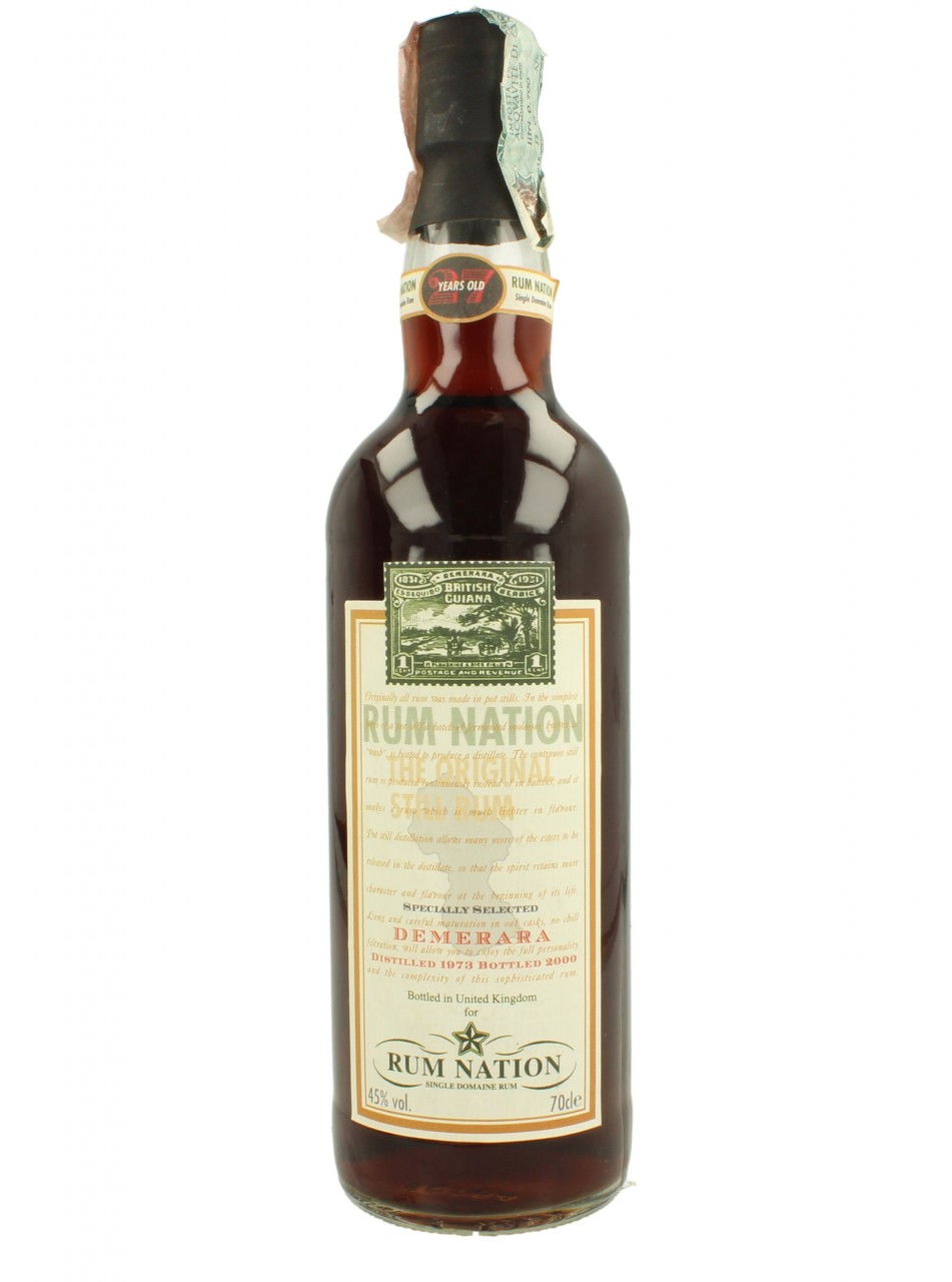 DEMERARA RUM RUM NATION 27 YO 1973 2000 70 CL 45 % - Products - Whisky ...