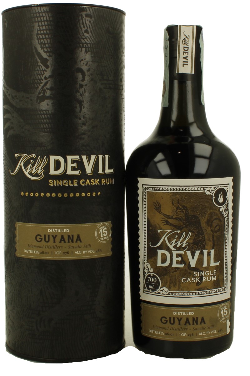 Diamond Distillery Guyana Rum 15 Years old 2001 70cl 46% Kill Devil ...