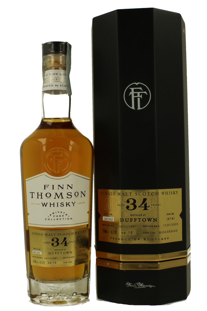 DUFFTOWN 34 Years Old 1987 70cl 54.7% Finn Thompson - Products - Whisky ...