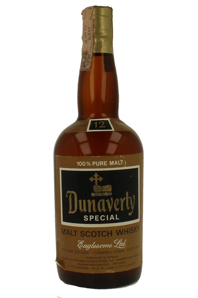 Dunaverty- Campbelltown 12 years old - Bot.70's 75cl 43% OB- Springbank ...