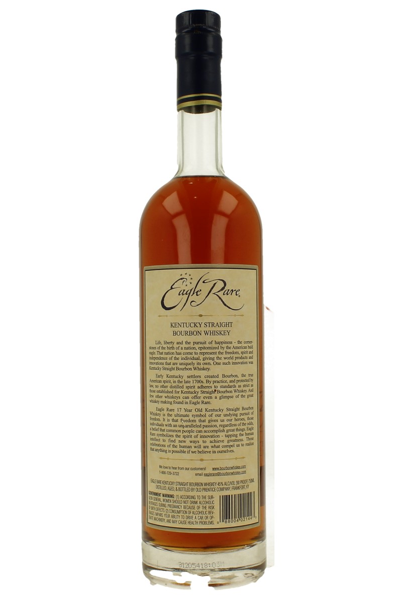 Eagle Rare Kentucky Straight Bourbon Whiskey 17yo SPRING 2012 70CL 90 ...