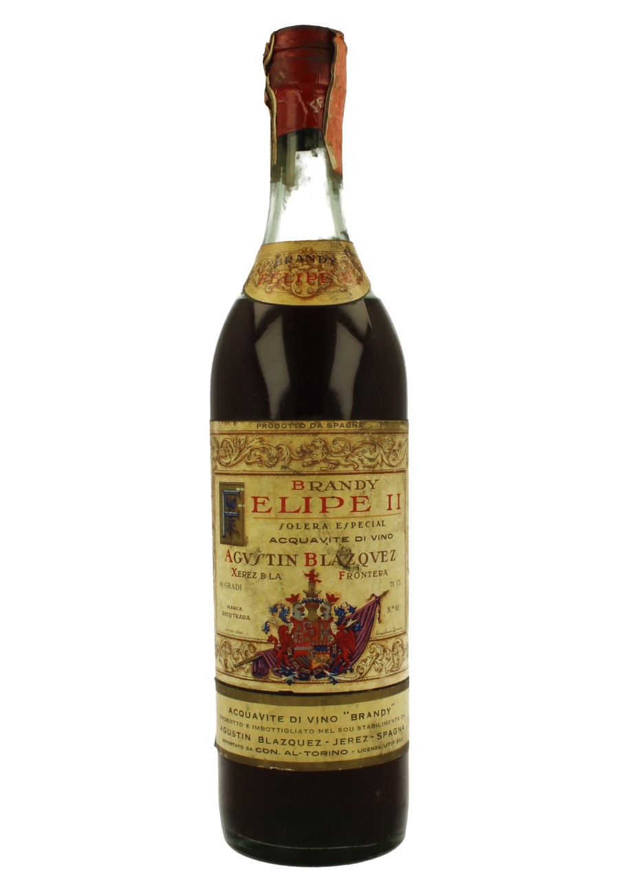 FELIPE II Brandy Bot.60/70's 75cl 40 % Augustin Blanquez - Products ...