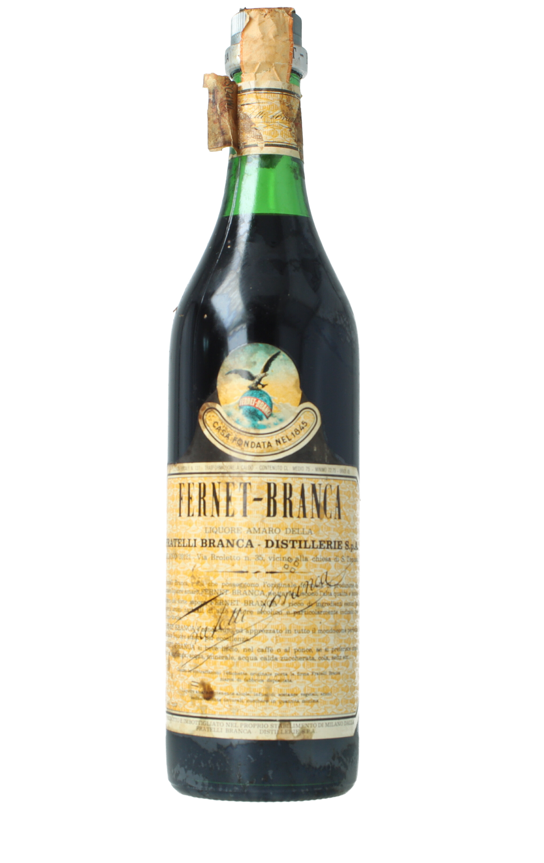 Fernet Branca Italian Liquor - Bot.60's or early 70's 75CL 45% ...