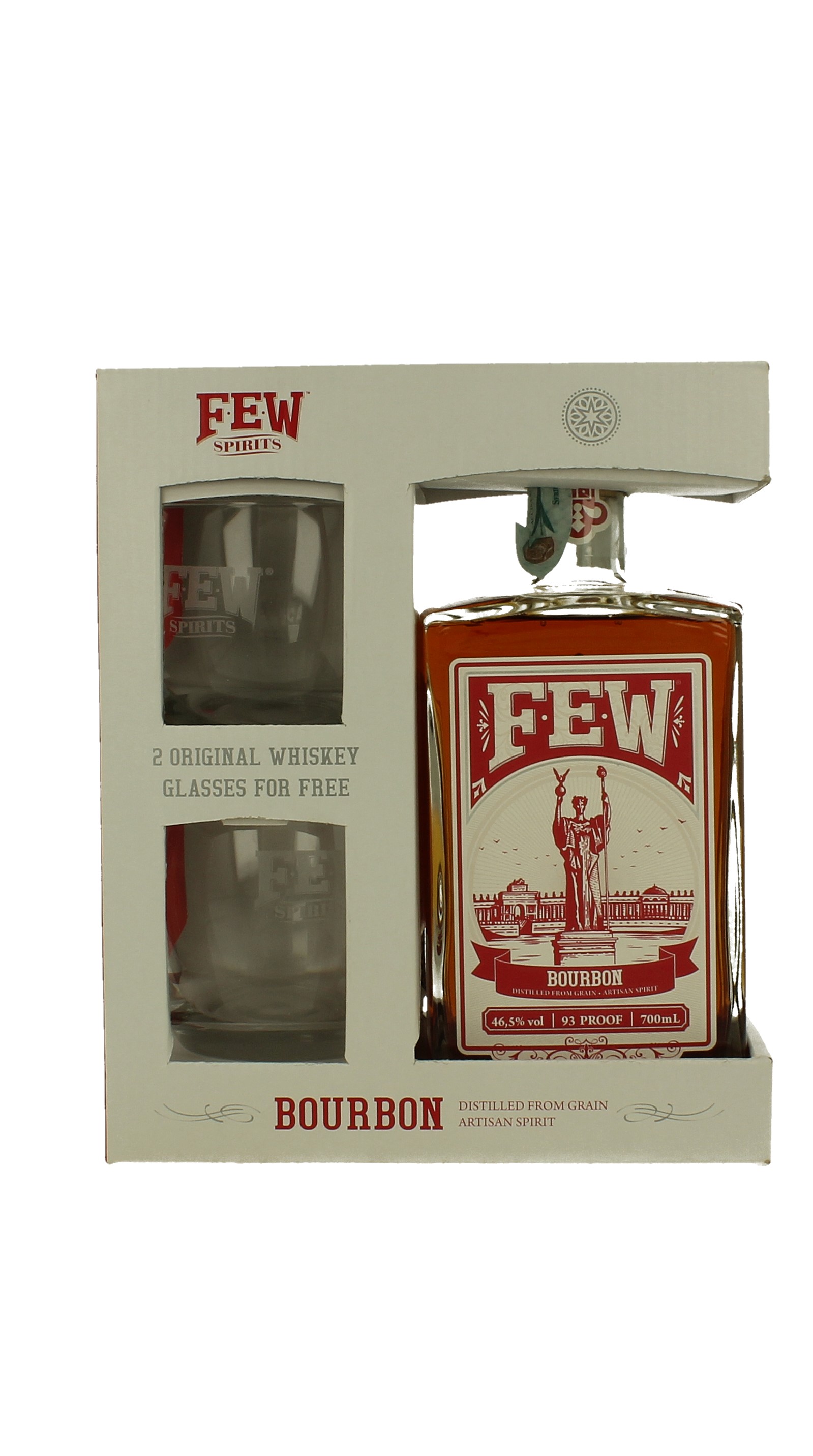 FEW BOURBON WITH GLASSES 70cl 46,5% - Products - Whisky Antique, Whisky ...