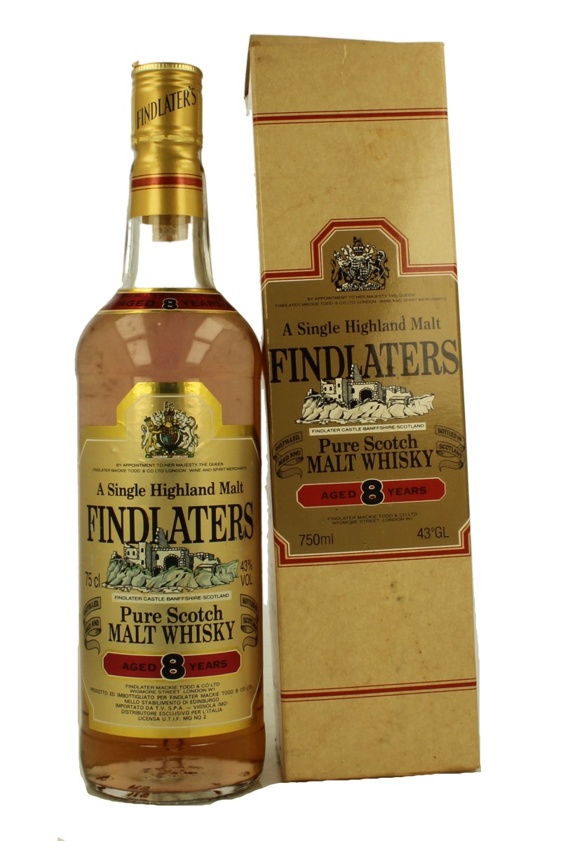 FINDLATER'S All Malt-Lagavulin Bot.60/70's 75cl 43% Findlader's Mackie Todd Pure Scotch Malt ...