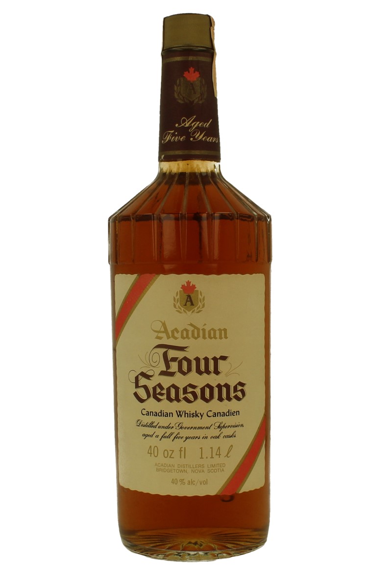 Four Season Canadian Whiskey Bottled1972 1.14 Lt 40% - Products ...
