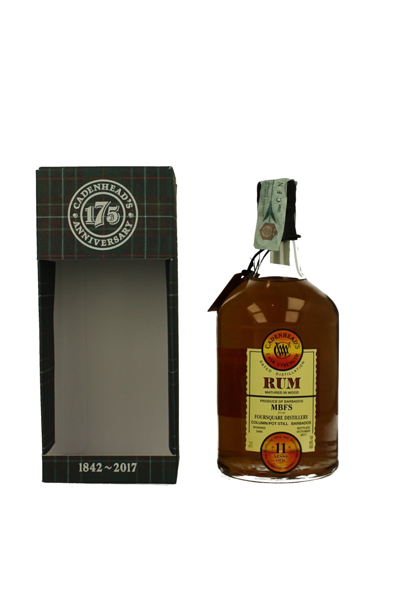 FOURSQUARE DISTILLERY MBFS 11 years old 2006 2017 70cl 60.9% Cadenhead ...