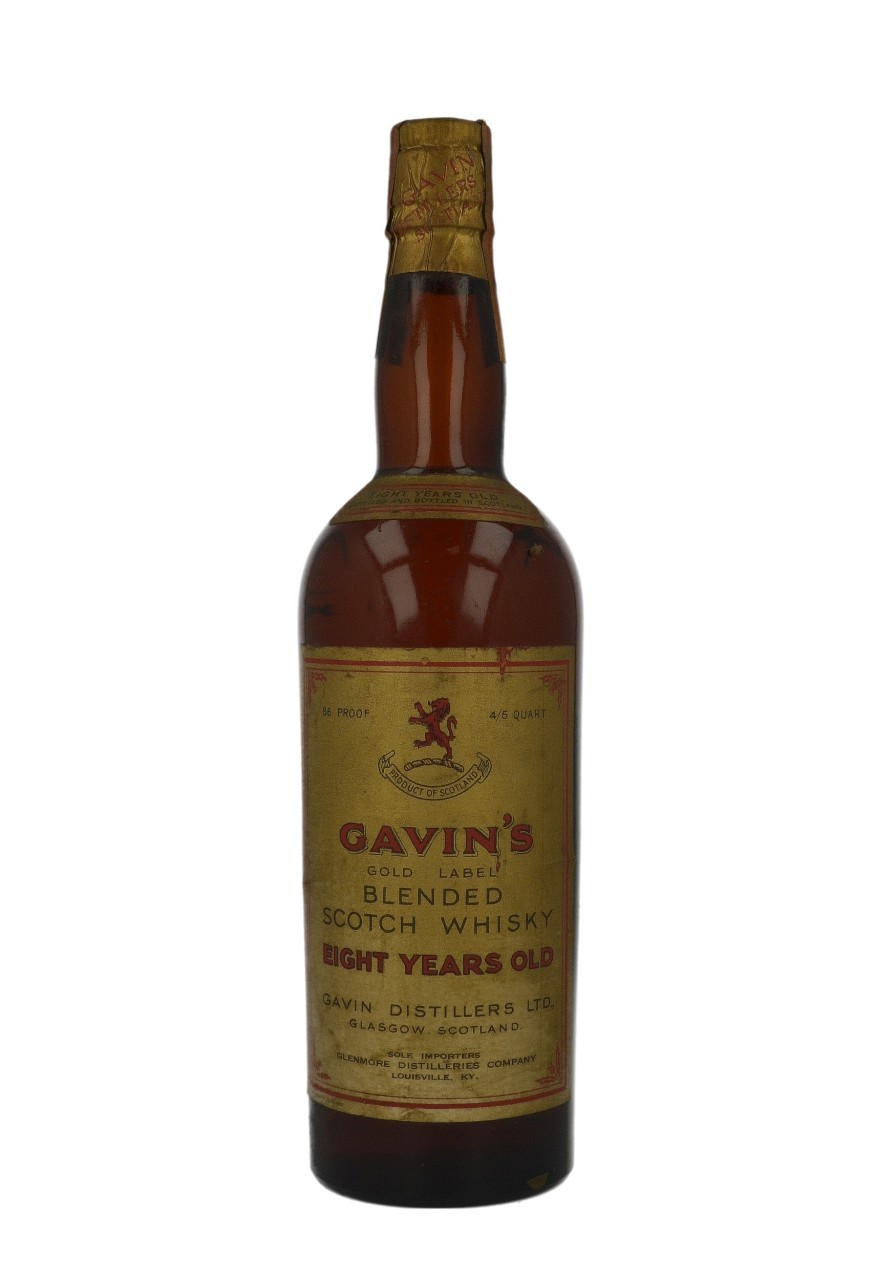 GAVIN'S Gold Label 8yo Bot.60's 4/5 Quart 86° US-Proof - Blended ...