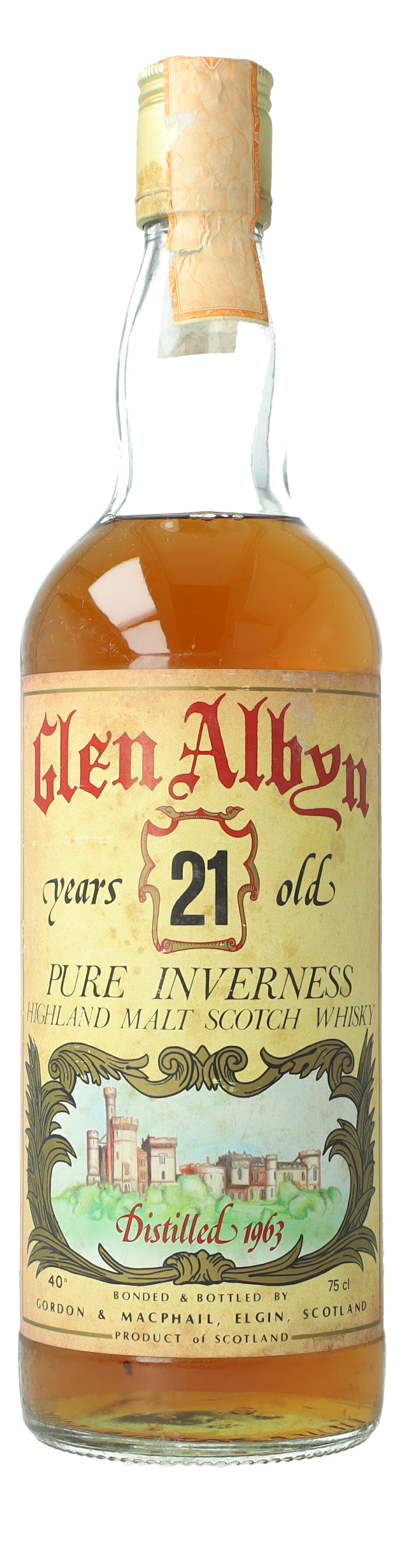 GLEN ALBYN 21 years old 1963 Bot in The 90's 75cl 40% Gordon MacPhail ...