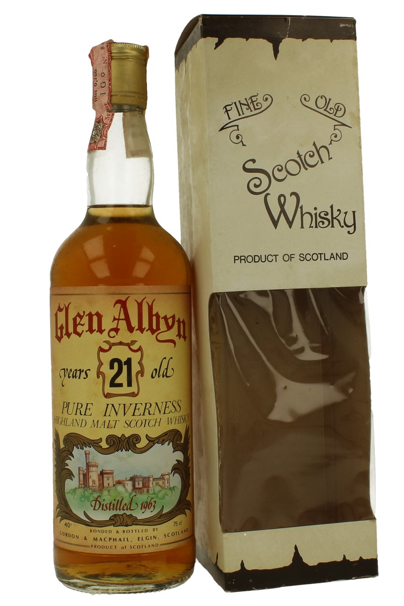 GLEN ALBYN 21 years old 1963 Bot in The 90's 75cl 40% Gordon MacPhail ...